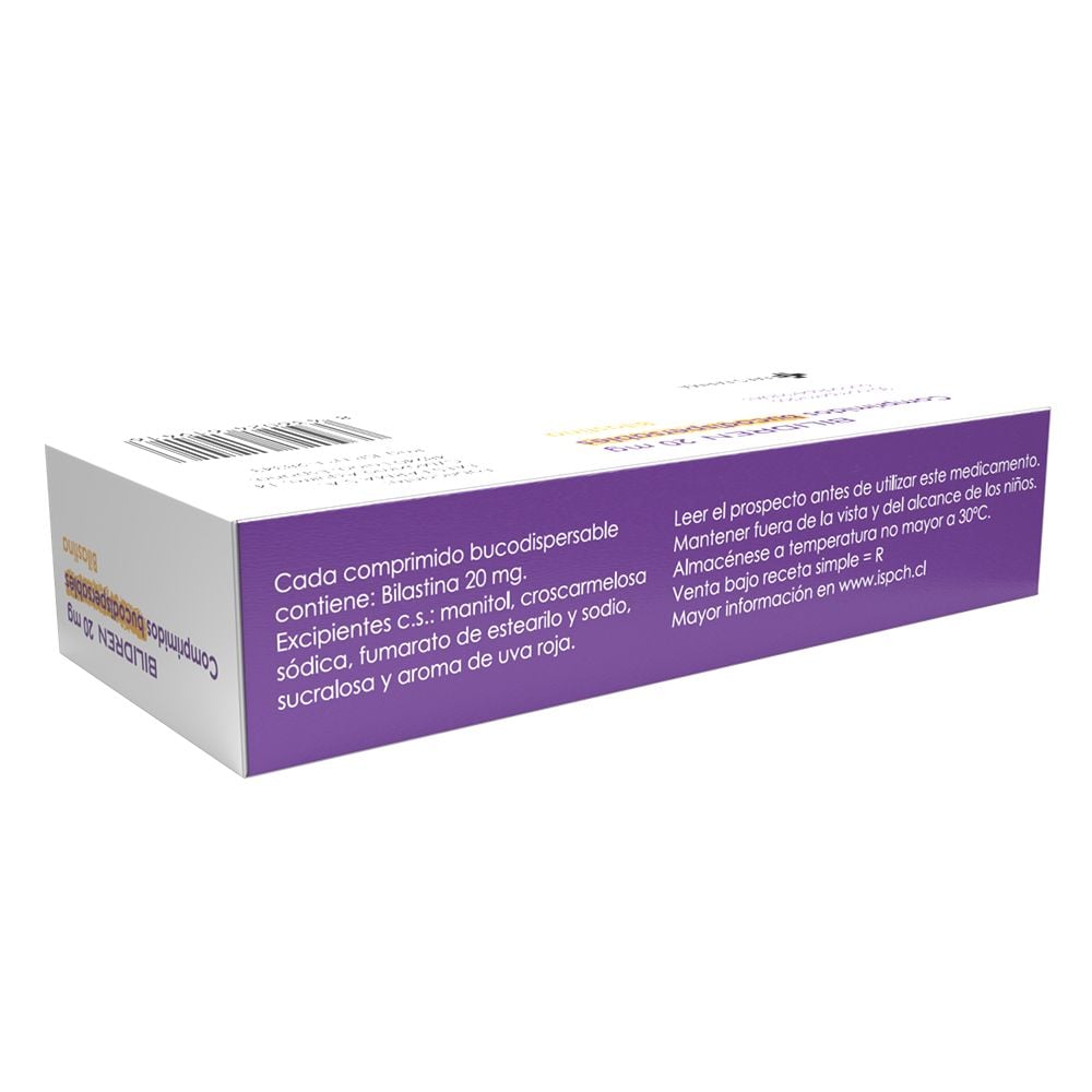 Bilidren 20 Mg Bucodispersable | Cruz Verde