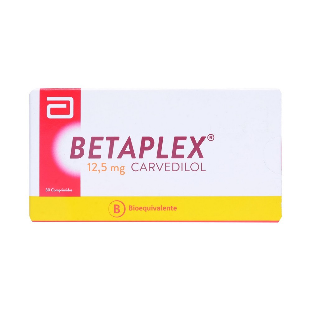 Betaplex Carvedilol 12,50 mg 30 Comprimidos | Cruz Verde