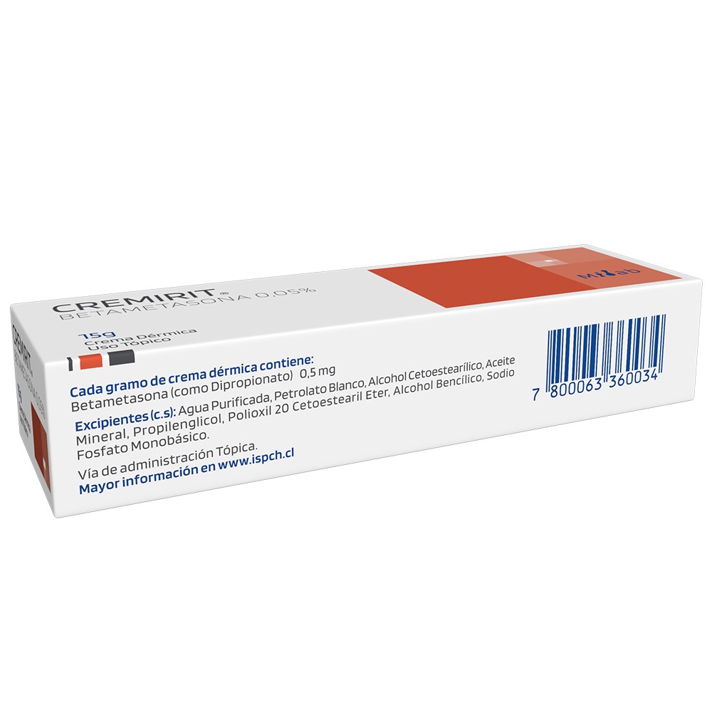 Cremirit Betametasona 0,05% Crema Tópica 15 gr | Cruz Verde