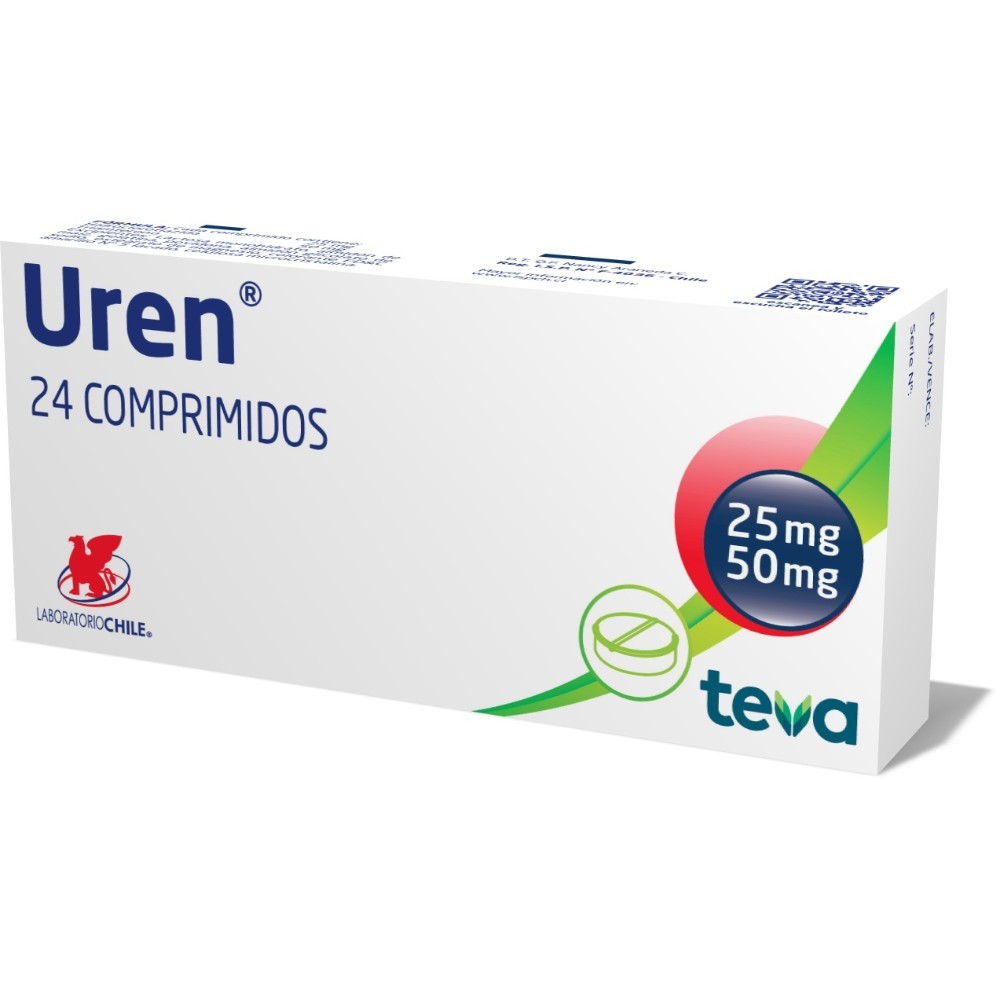 Uren Triamterena 50 mg 24 Comprimidos | Cruz Verde