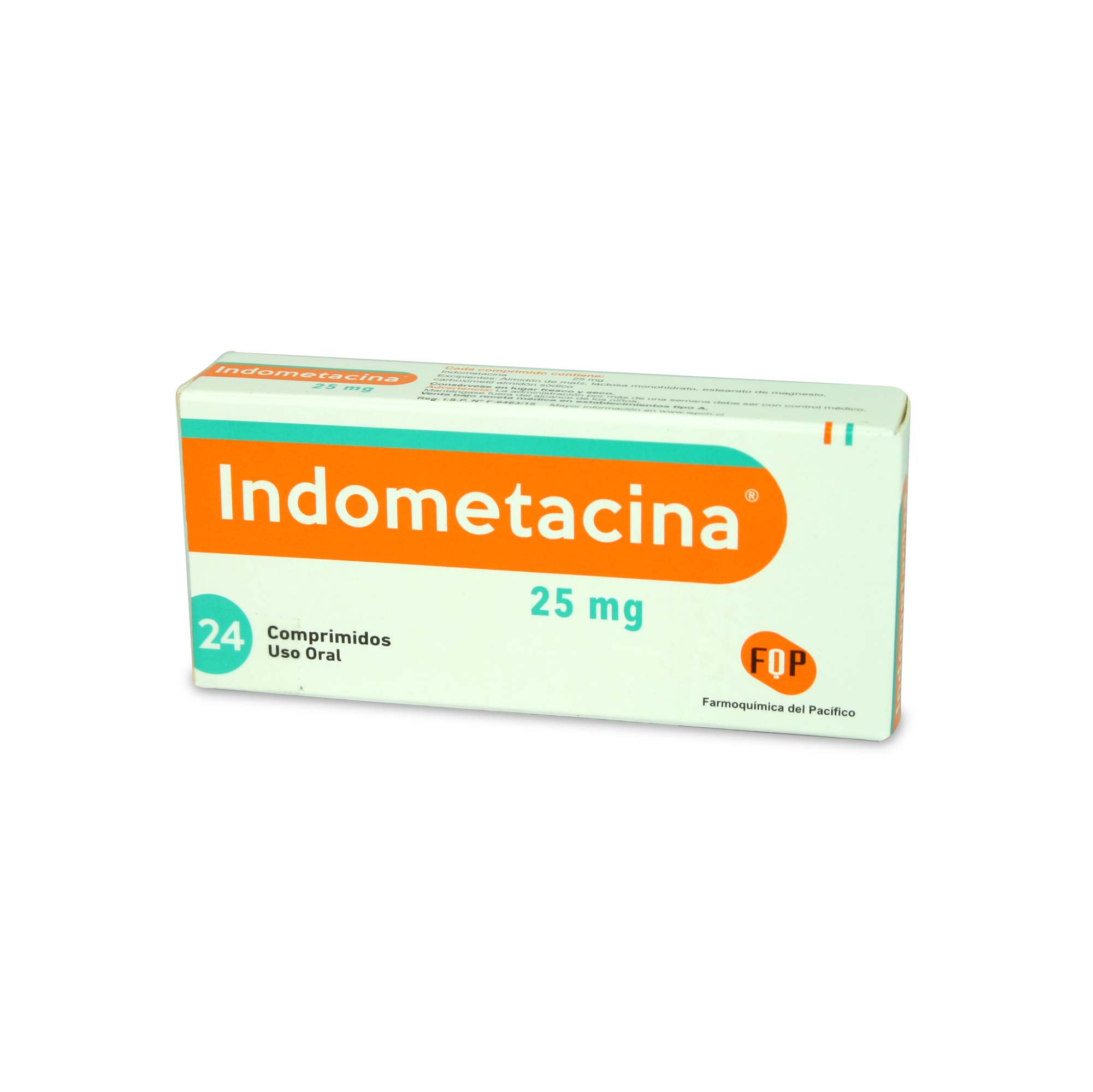 Indometacina 25 mg 24 Grageas - FarmaCompara