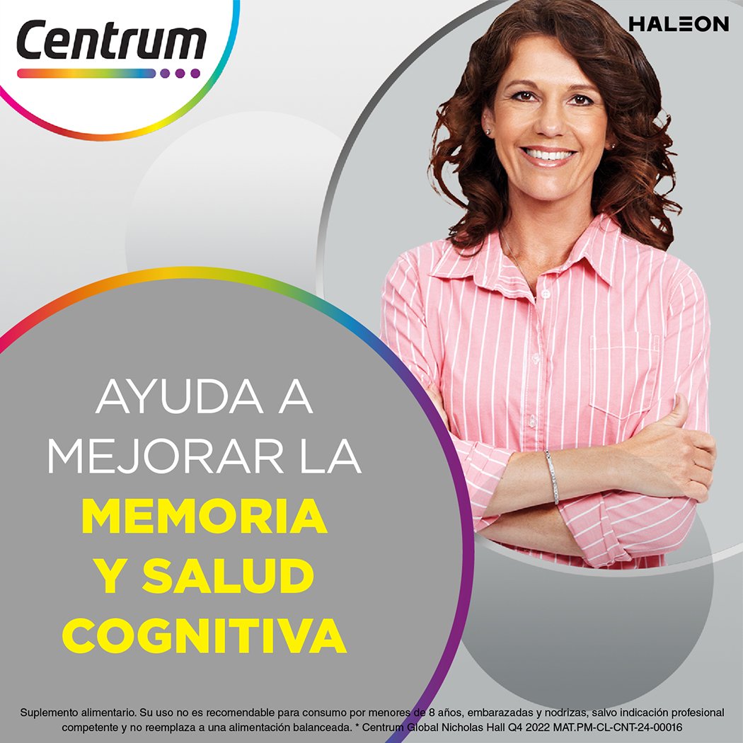 Centrum Silver Mujer Multivitaminico-Multimineral para mayores de 50 ...