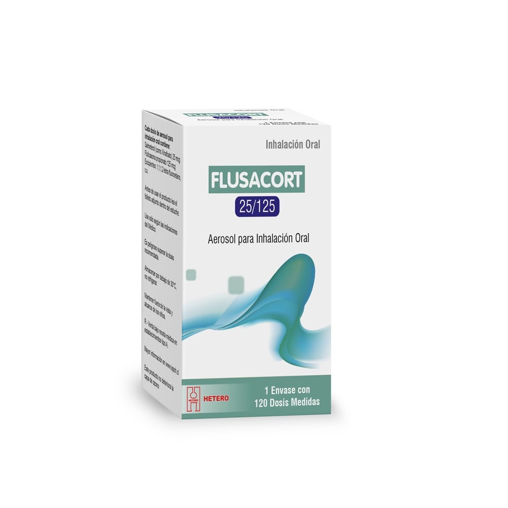 Flusacort 25/125 Aerosol Para Inhalacion Oral 120 Dosis