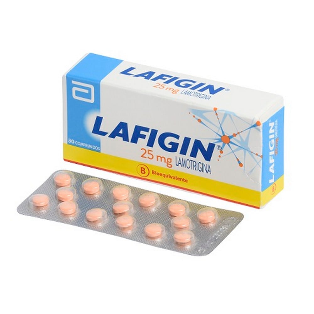Lafigin Lamotrigina 25 mg 30 Comprimidos | Cruz Verde