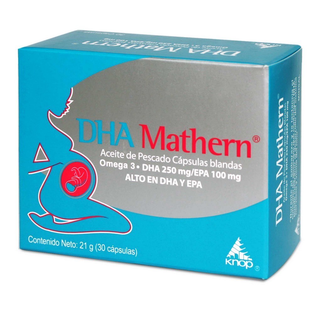 Knop DHA Mathen Epa 250 mg 30 Cápsulas | Cruz Verde
