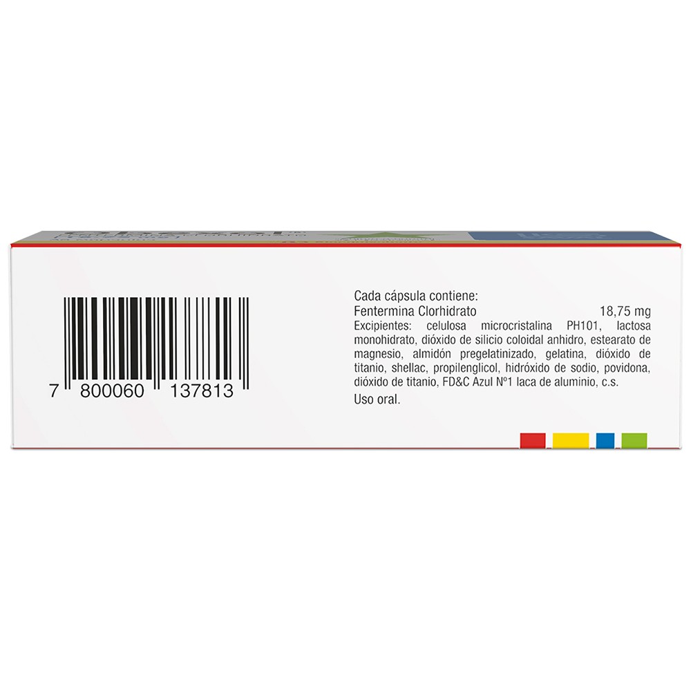 Obexol Fentermina 18,75 mg 30 Cápsulas | Cruz Verde