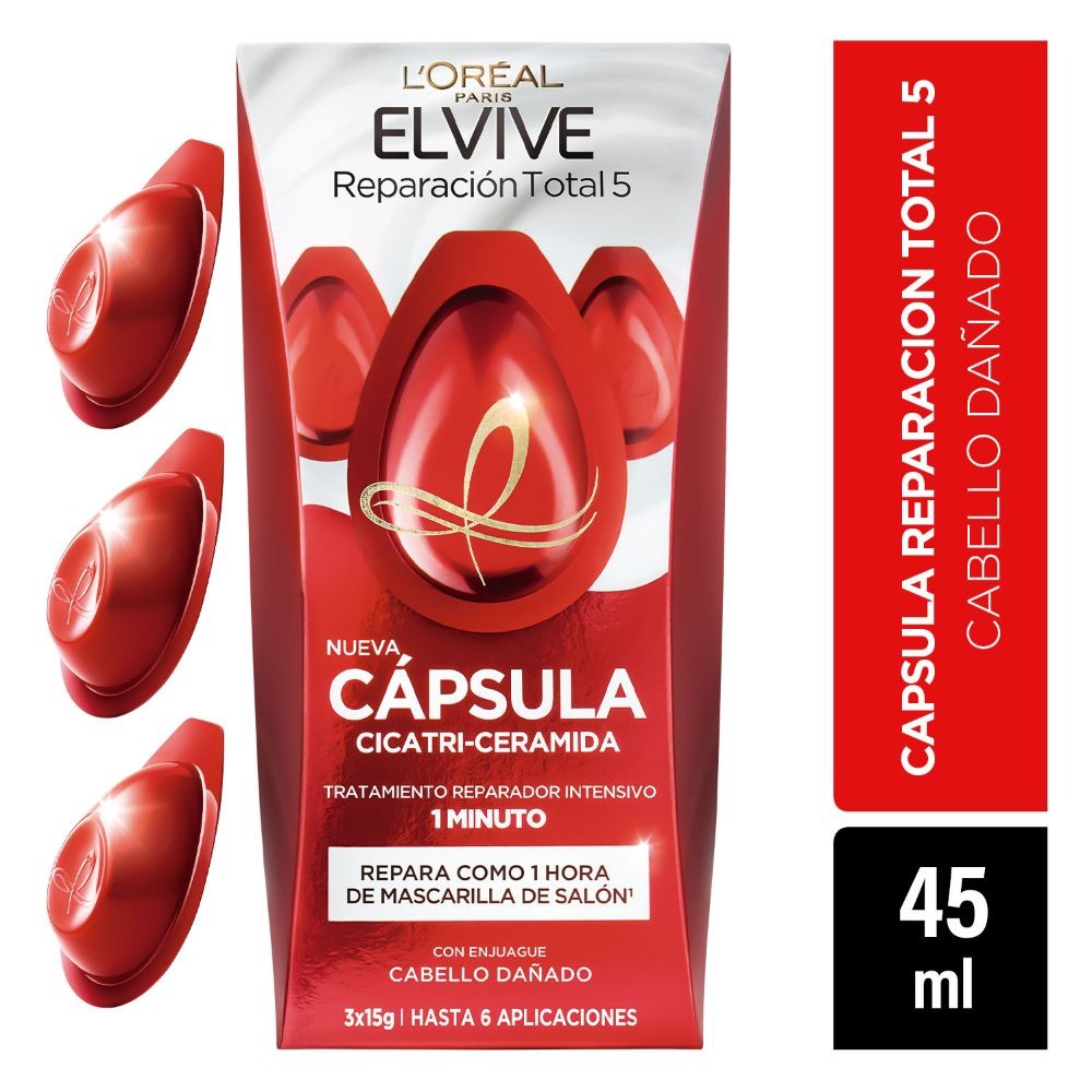 Elvive Cápsulas Rt5 3X15 mL | Cruz Verde
