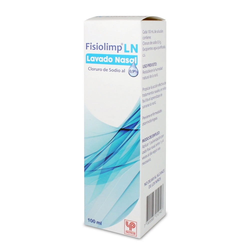 Fisiolimp LN Cloruro De Sodio 0,9% Solución Nasal 100 mL | Cruz Verde
