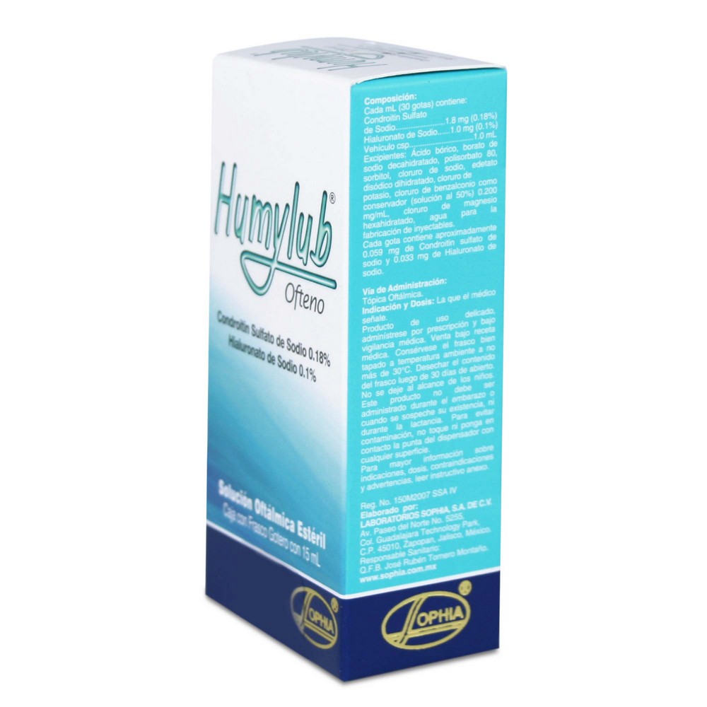 Humylub Hialuronato De Sodio 0,18% Solución Oftálmica 15 mL | Cruz Verde