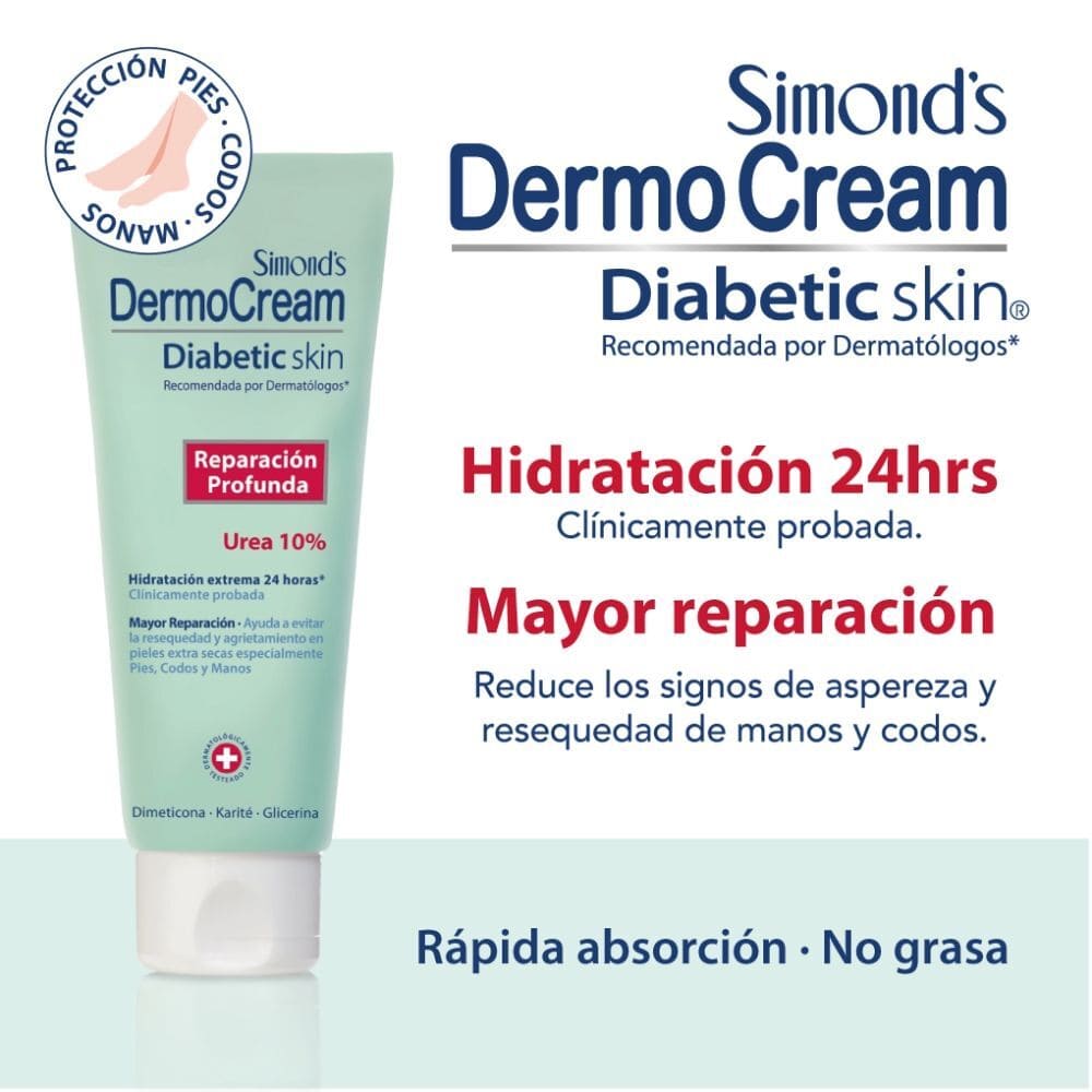 Crema de Manos Diabetic Skin Úrea 10% 80 ml | Cruz Verde