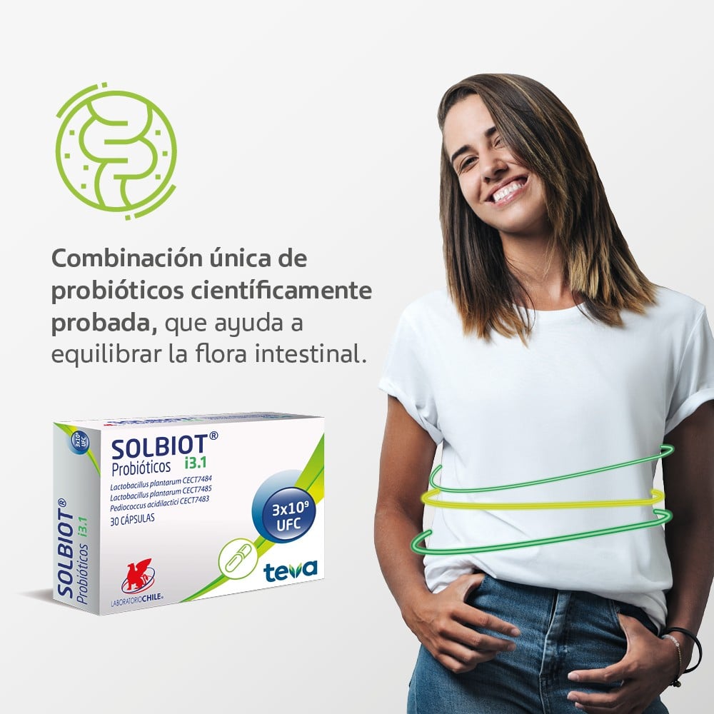 Solbiot Probióticos 30 Cápsulas | Cruz Verde