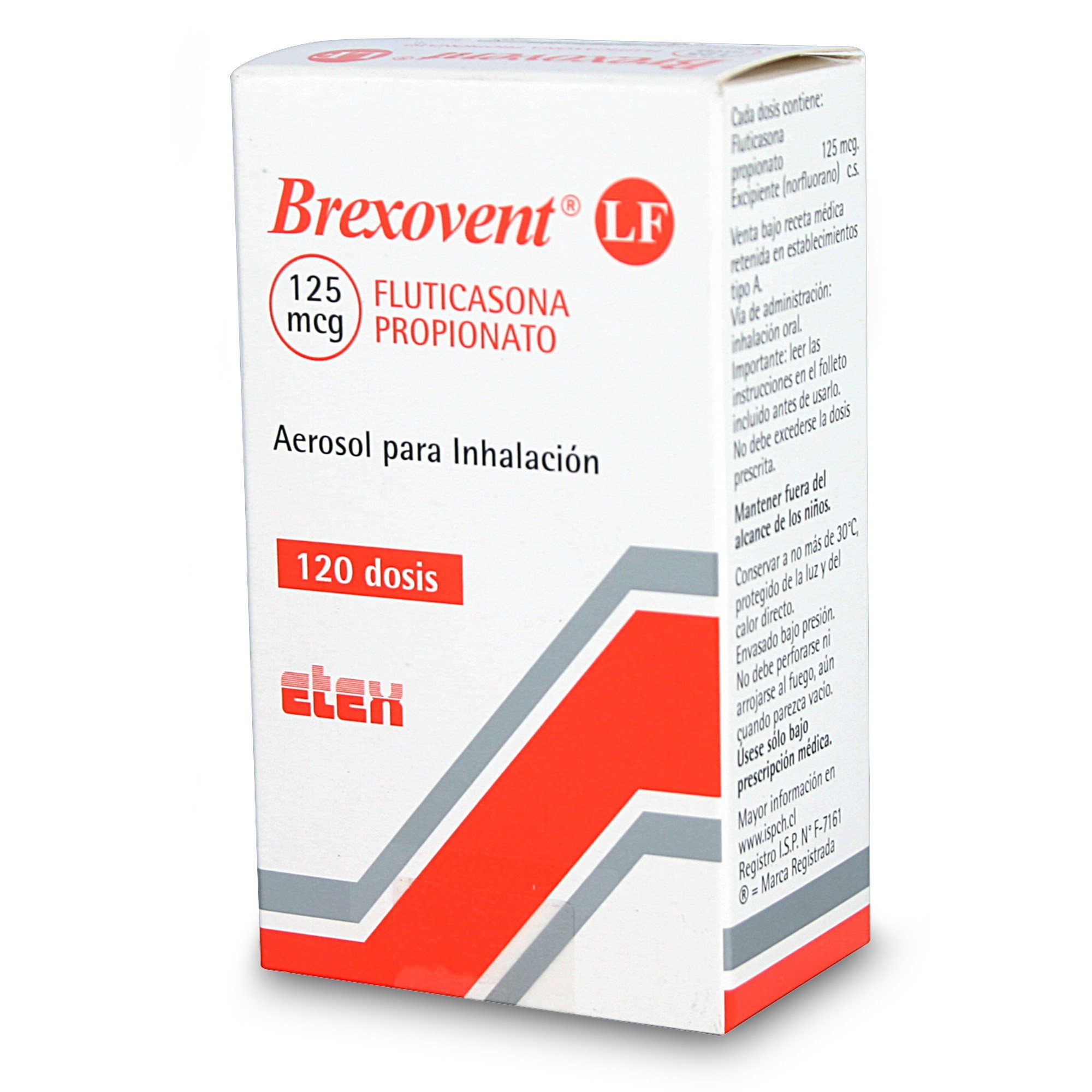 Brexovent Lf Fluticasona Propionato 125 mcg/DS Inhalador Bucal 120 ...