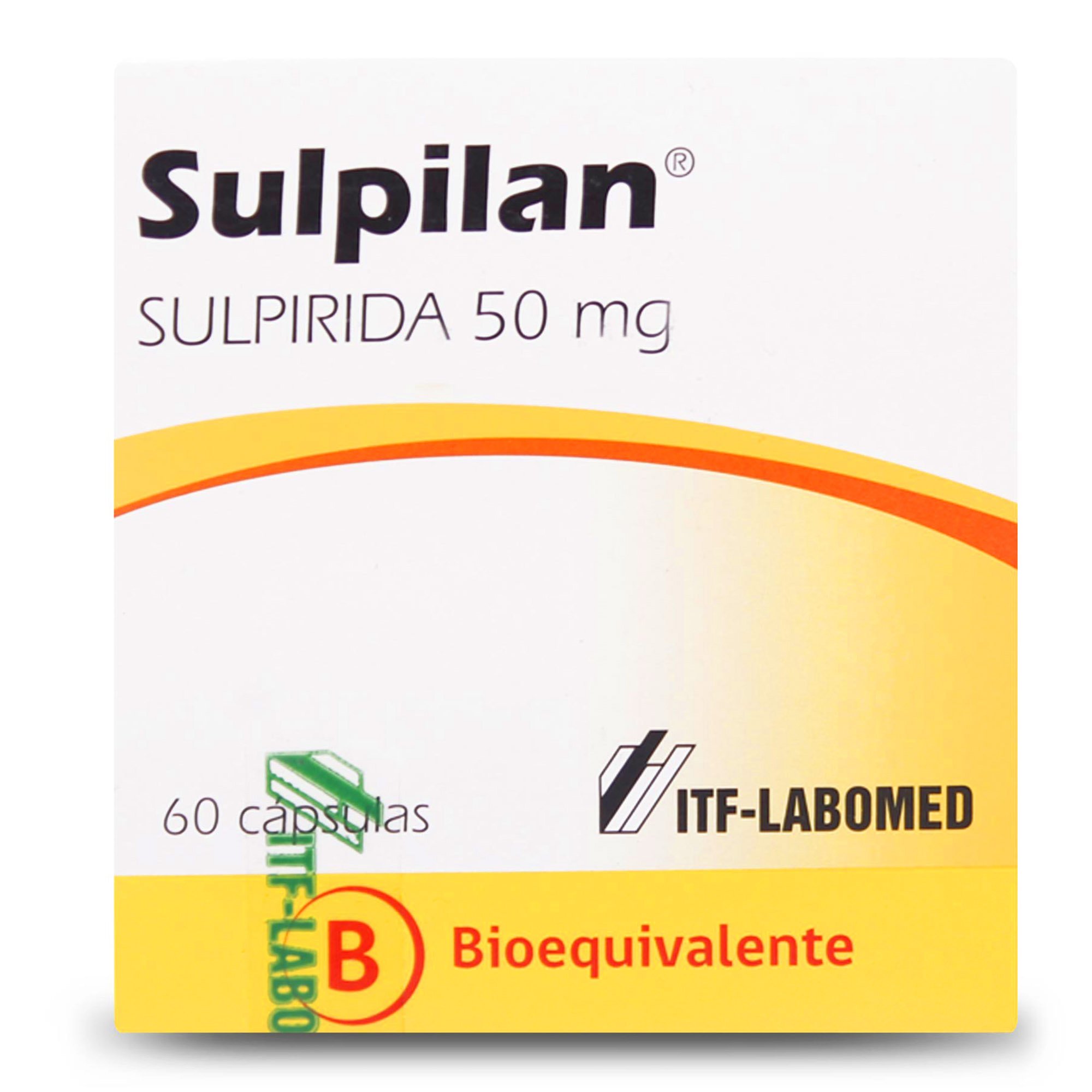 Sulpilan Sulpirida 50 mg 60 Cápsulas - FarmaCompara
