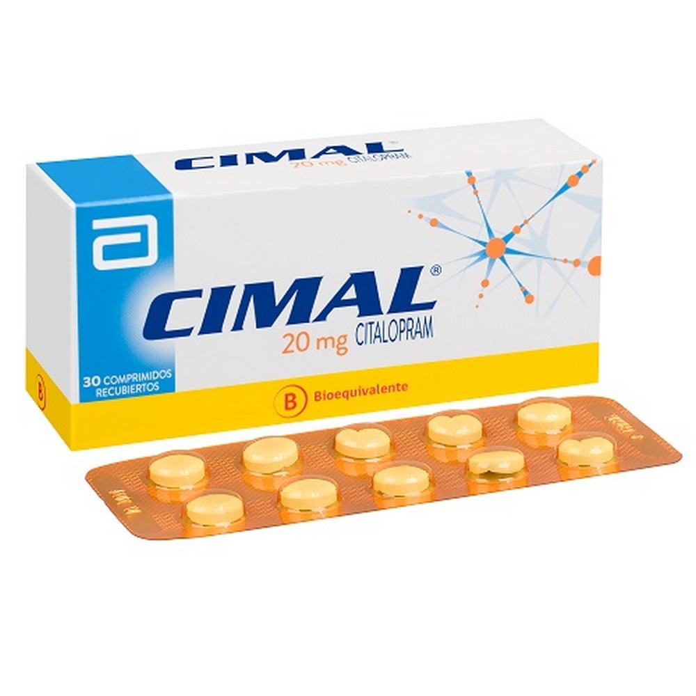 Cimal Citalopram 20 mg 30 Comprimidos | Cruz Verde