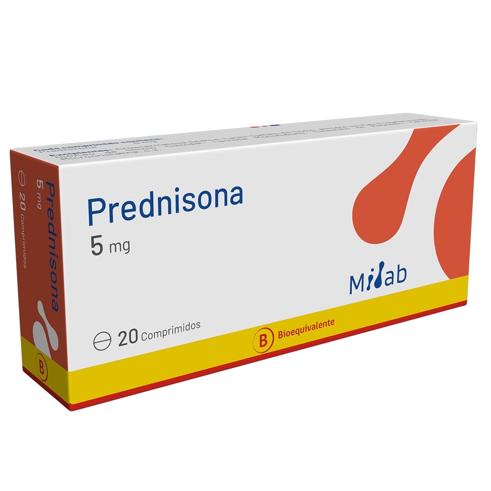 Prednisona 5 mg 20 Comprimidos - FarmaCompara