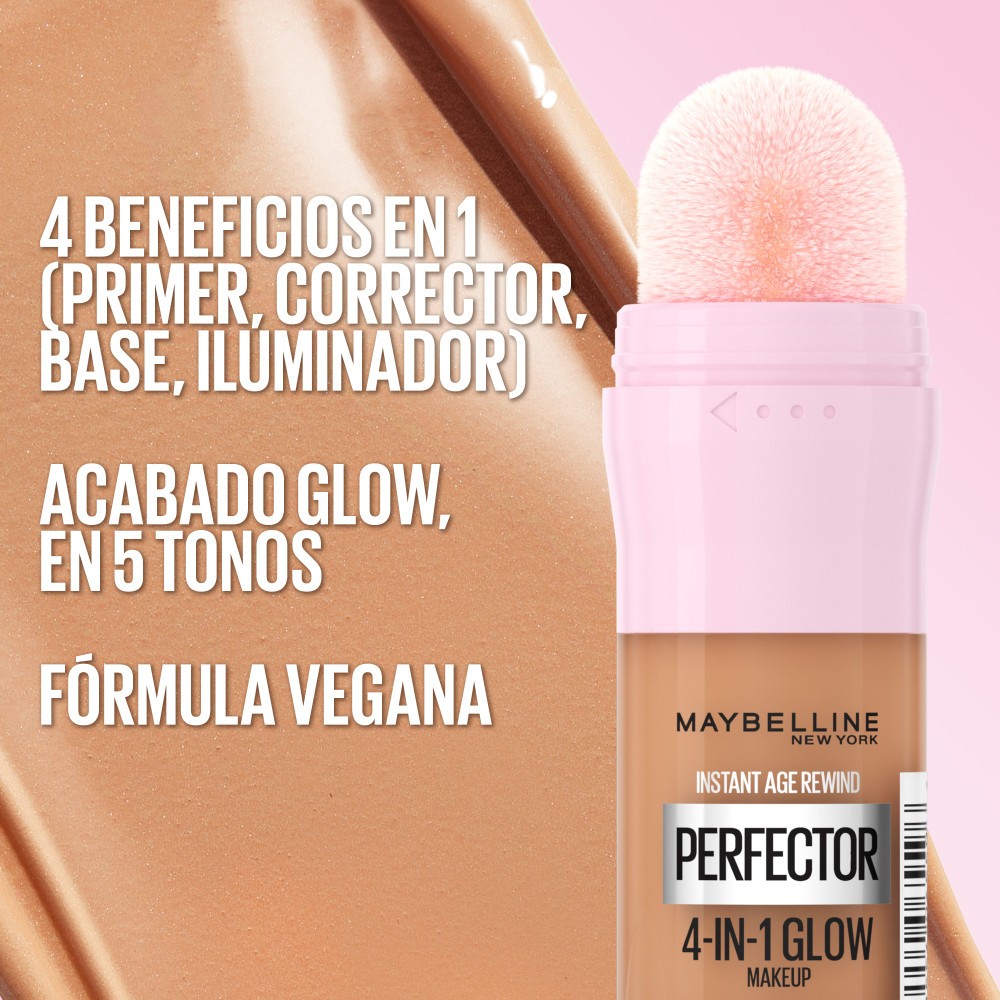 Base 4 en 1 Perfector Glow Light Medium | Cruz Verde