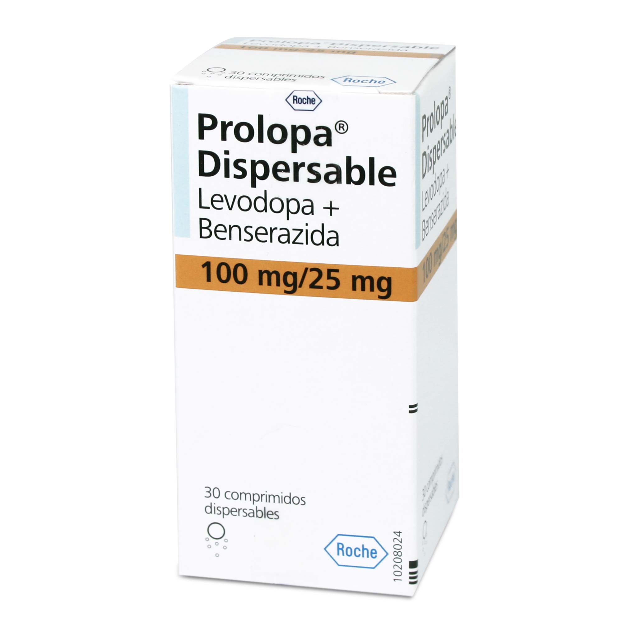 Prolopa Dispersable Levodopa 100 mg 30 Comprimidos | Cruz Verde
