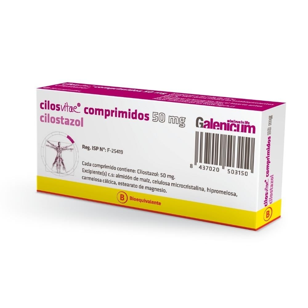 Cilosvitae Cilostazol 50mg 28 Comprimidos | Cruz Verde