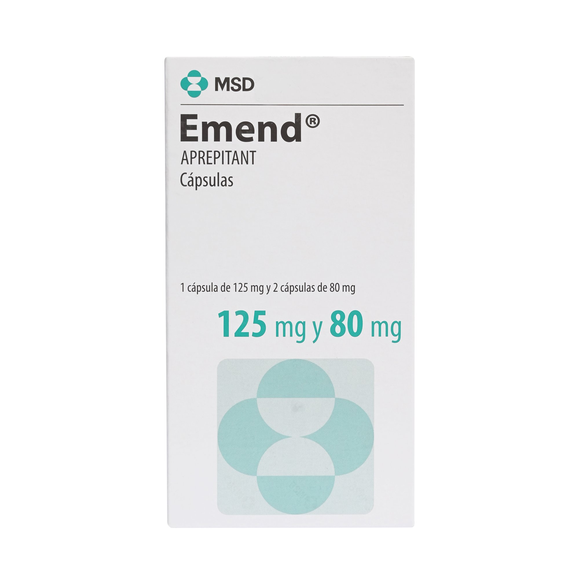 Emend Aprepitant 125 mg 1 Cápsula + Aprepitant 80 mg 2 Cápsulas | Cruz ...