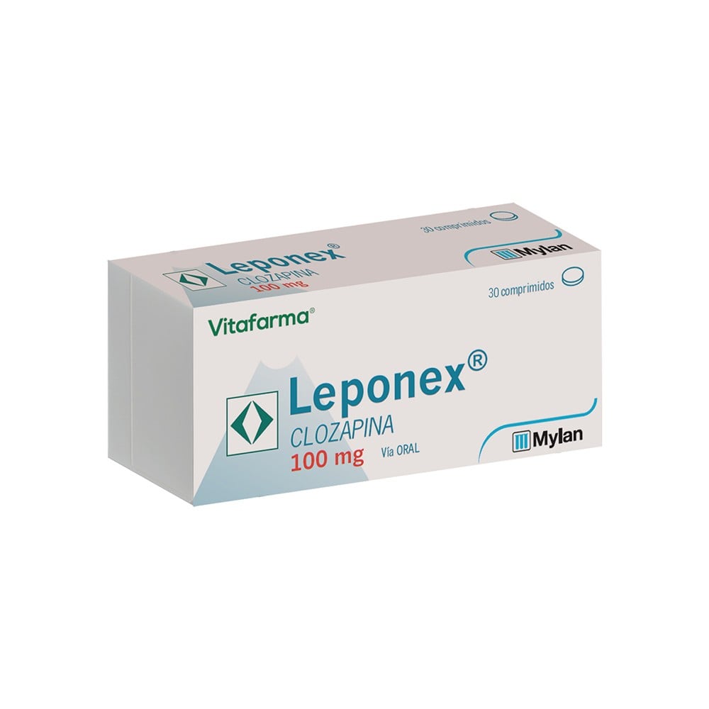 Leponex 100 mg 30 Comprimidos | Cruz Verde
