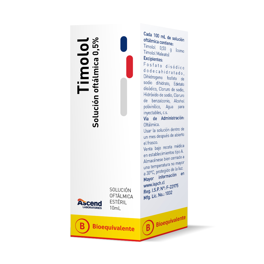 Timolol 0,5% Solución Oftálmica 10 mL | Cruz Verde
