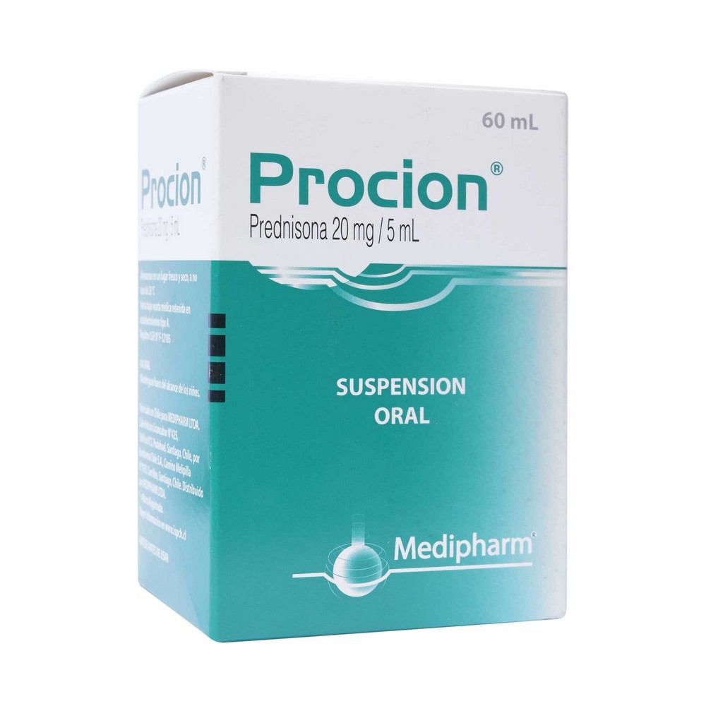 Procion Prednisona 5 mg Suspensión Oral 60 mL | Cruz Verde