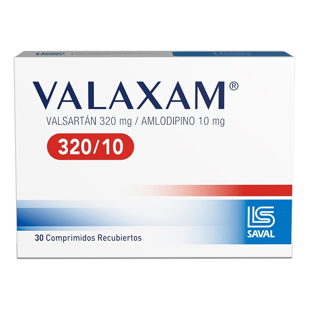 Valaxam 320/10 Valsartan 320 mg 30 Comprimidos Recubiertos | Cruz Verde