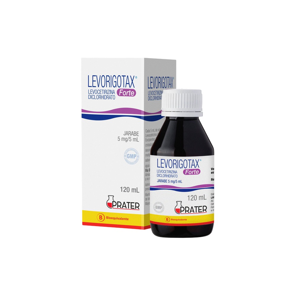 Levorigotax Forte Levocetirizina 5 mg/5mL Jarabe 120 mL | Farmacias ...