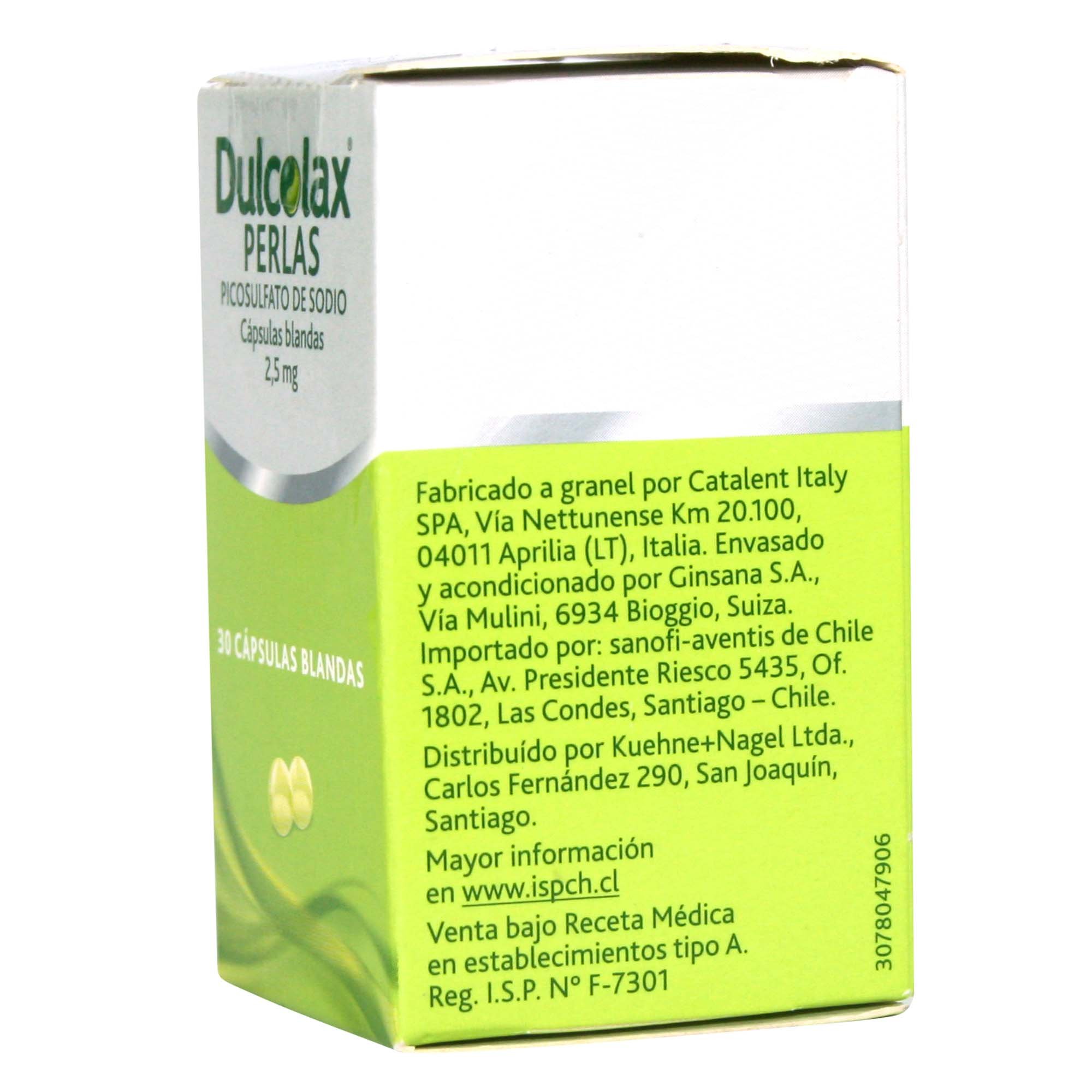 Dulcolax Perlas Picosulfato De Sodio 2,5 mg 30 Cápsulas Blandas | Cruz ...
