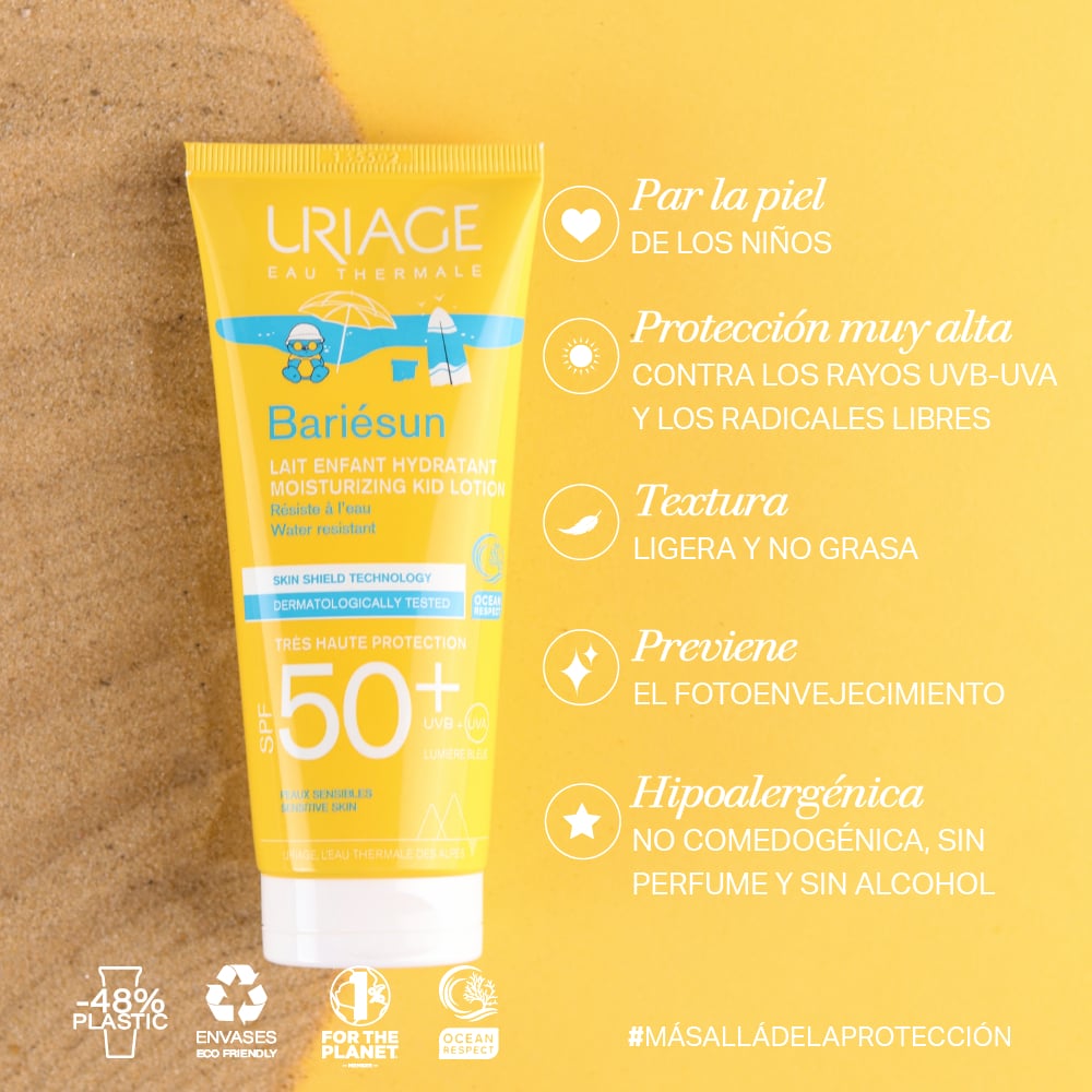 Protector Solar Niños Bariésun Leche Hidratante SPF50+ 100ml | Cruz Verde
