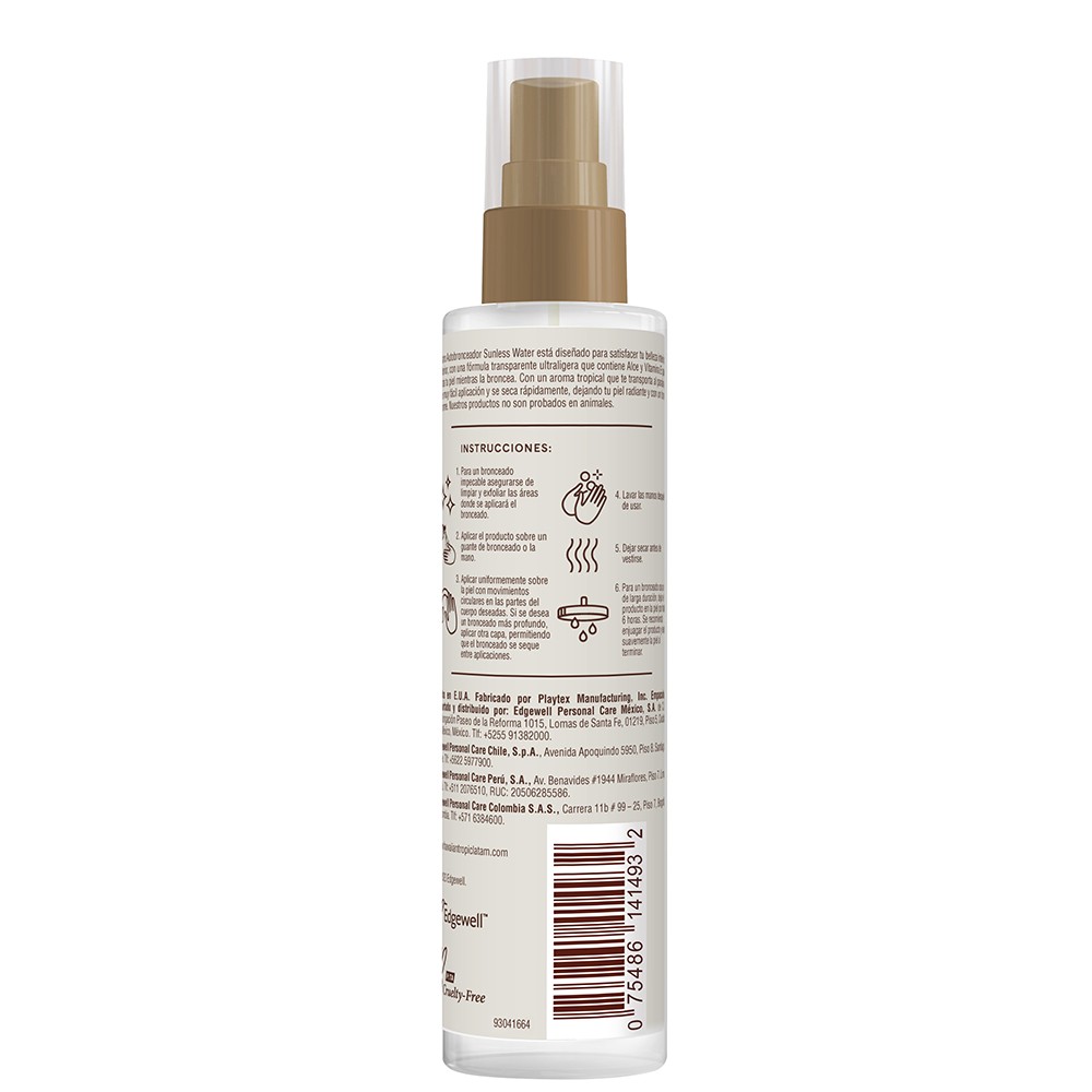 Autobronceador Sunless Water Acabado Natural 190ml | Cruz Verde