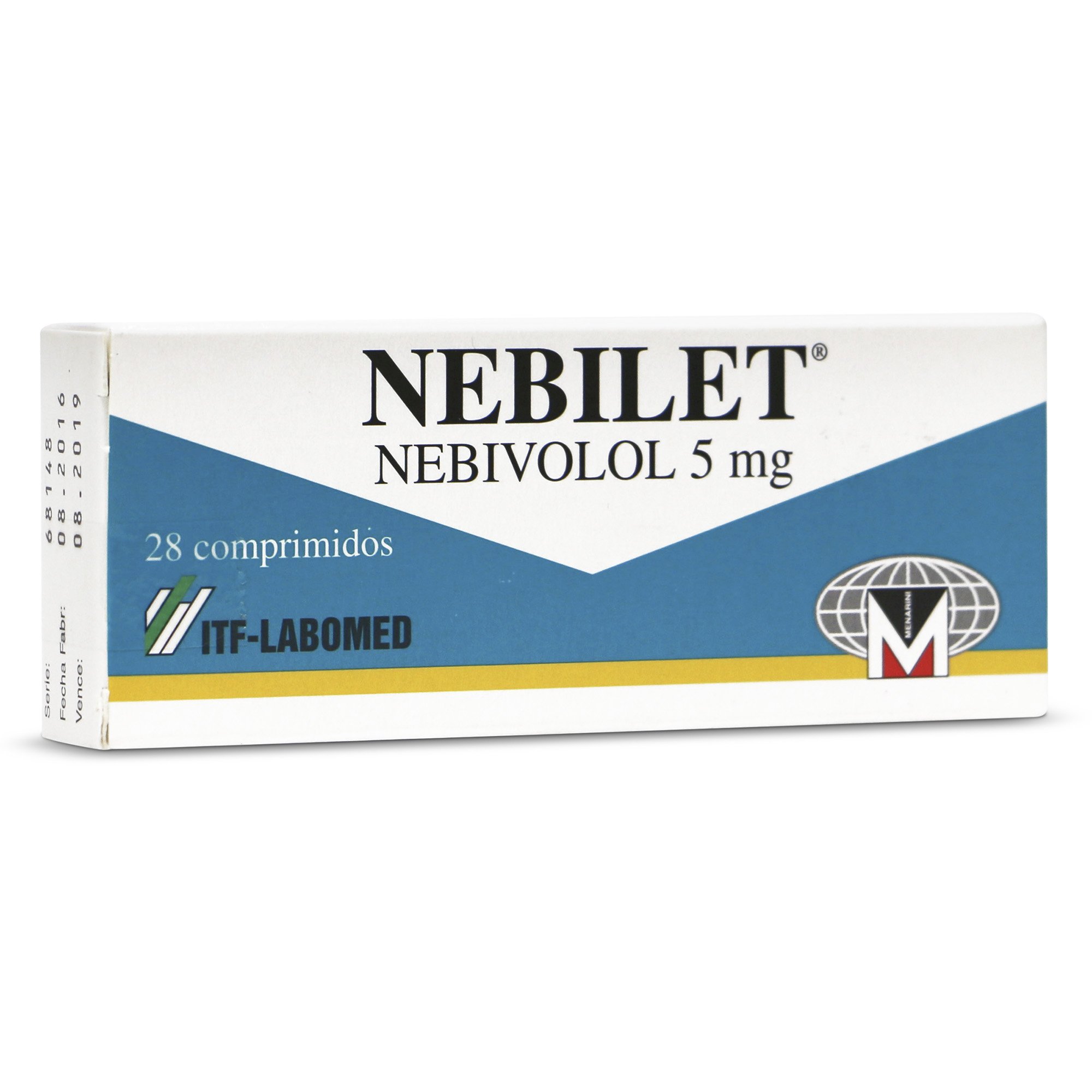Nebilet Nebivolol 5 mg 28 Comprimidos | Cruz Verde