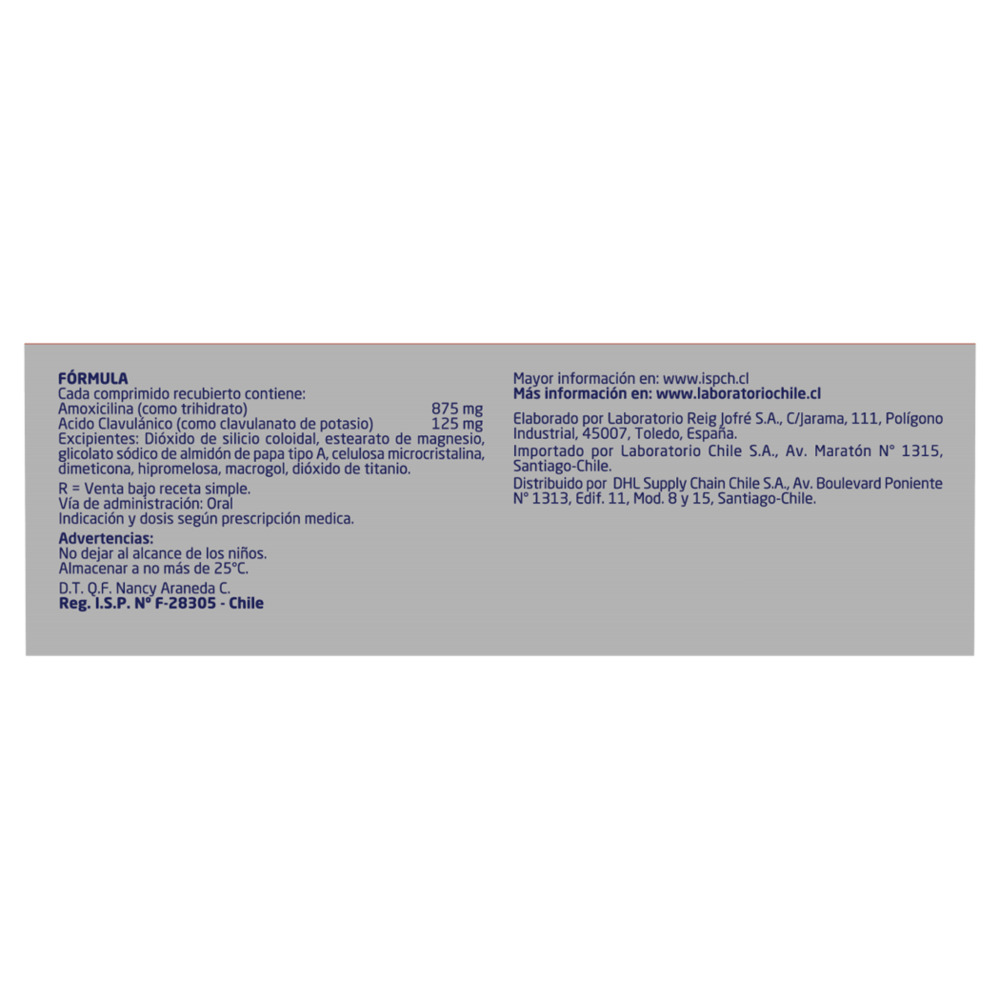 Ambilan Bid 875 mg 20 Comprimidos Recubiertos | Cruz Verde