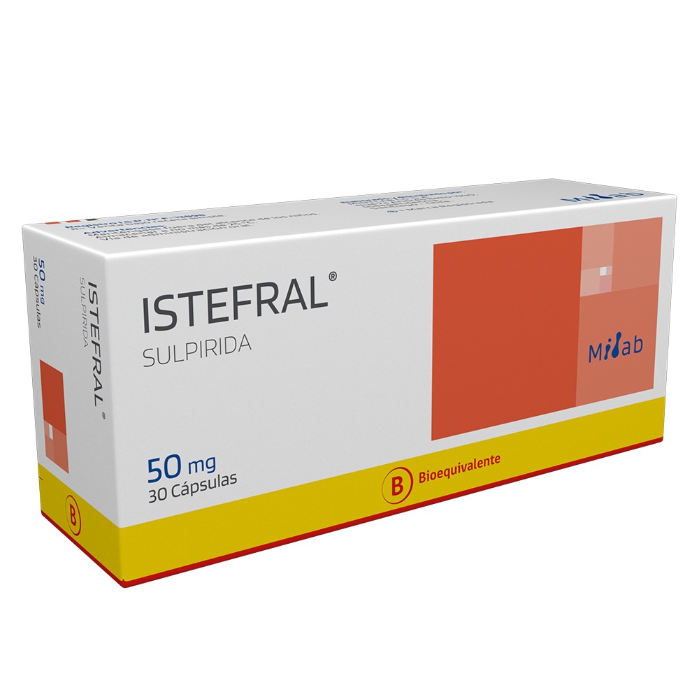 Istefral Sulpirida 50 mg 30 Cápsulas - FarmaCompara