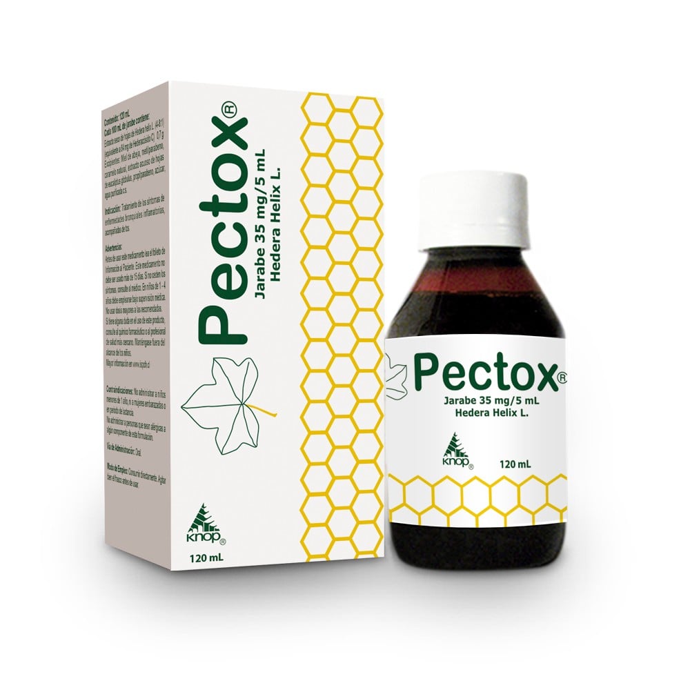Pectox Jarabe Hedera Helix 35 mg/ 5 mL Frasco 120 mL - FarmaCompara