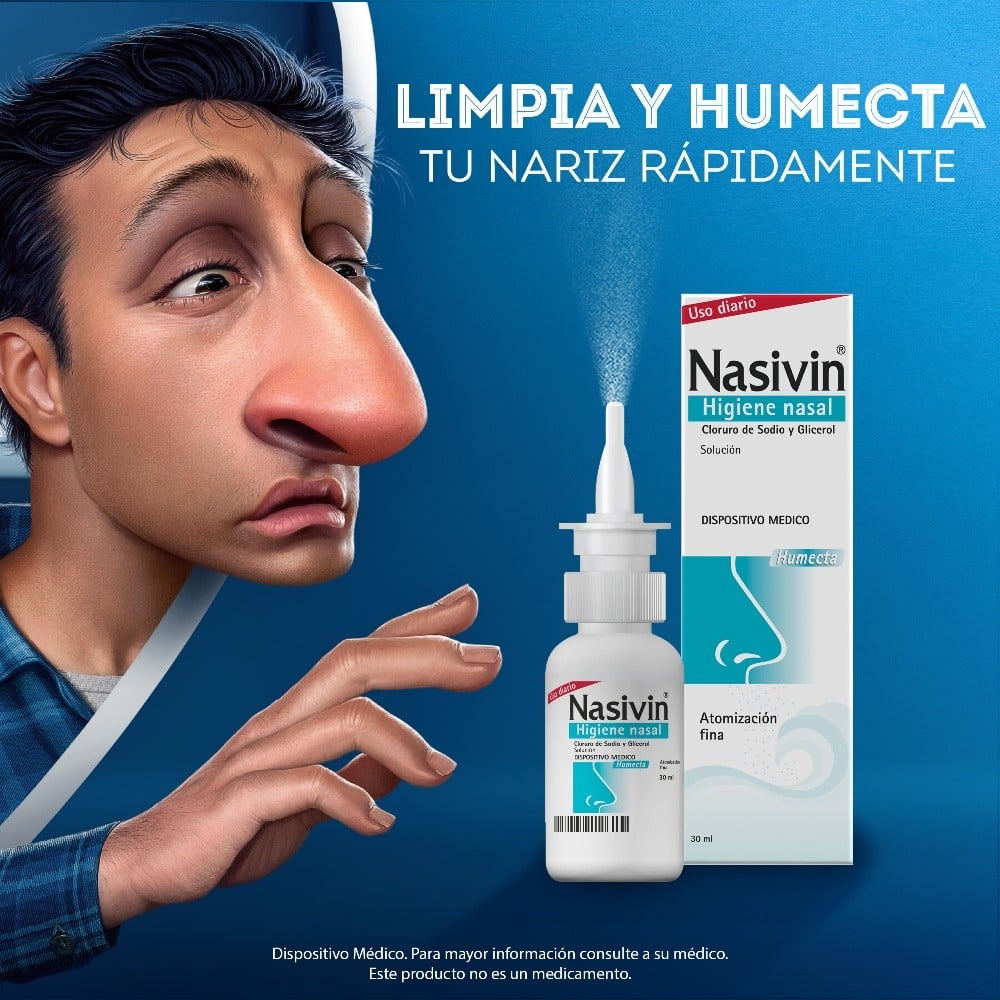 Nasivin Humectante Nasal Solución 30 ml | Cruz Verde