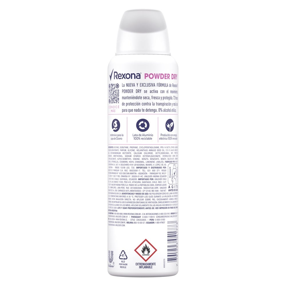 Women Powder Dry Antitranspirante Aerosol 90 grs | Cruz Verde