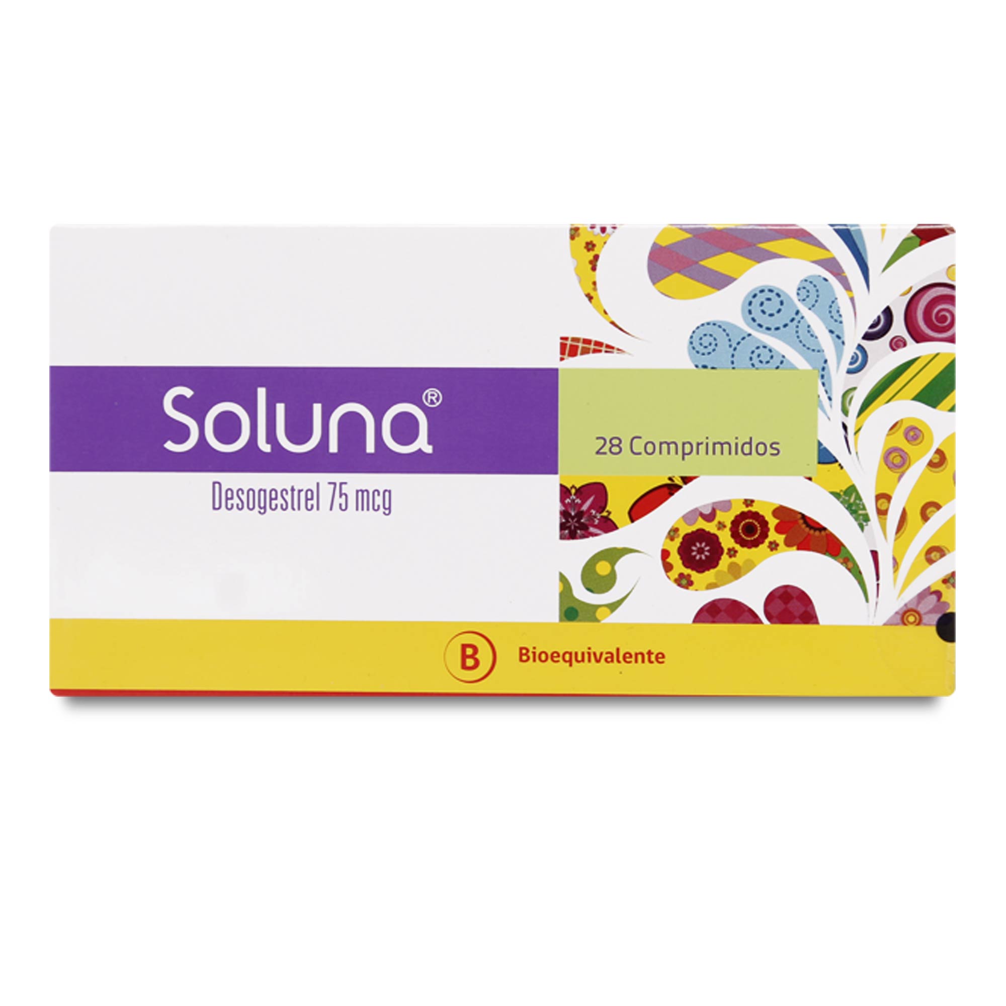Soluna Desogestrel 75 mcg 28 Comprimidos - FarmaCompara