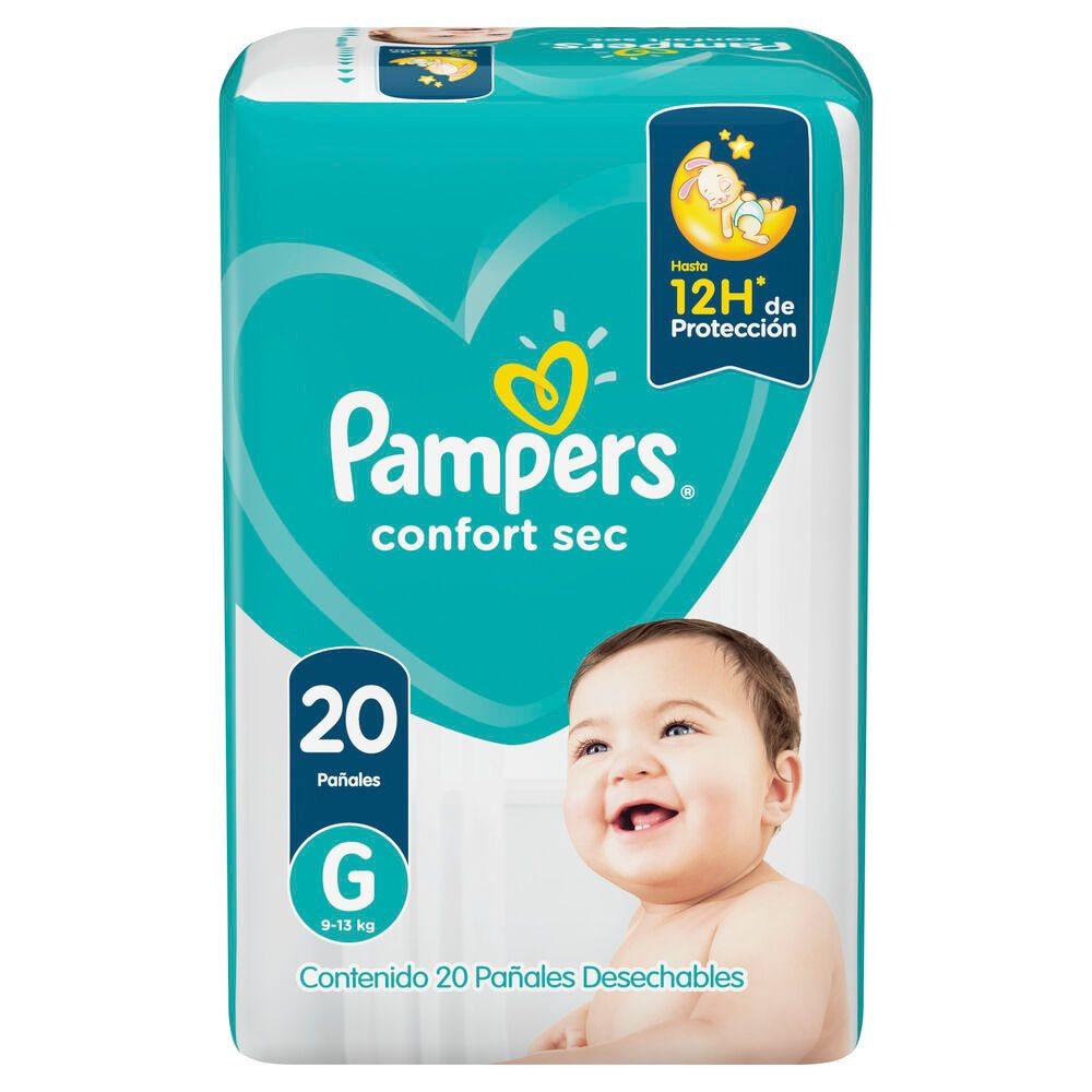 Pañal Confort Sec G (9-12.5 Kg) Extra Seco Pods X 20 | Farmacias Cruz Verde