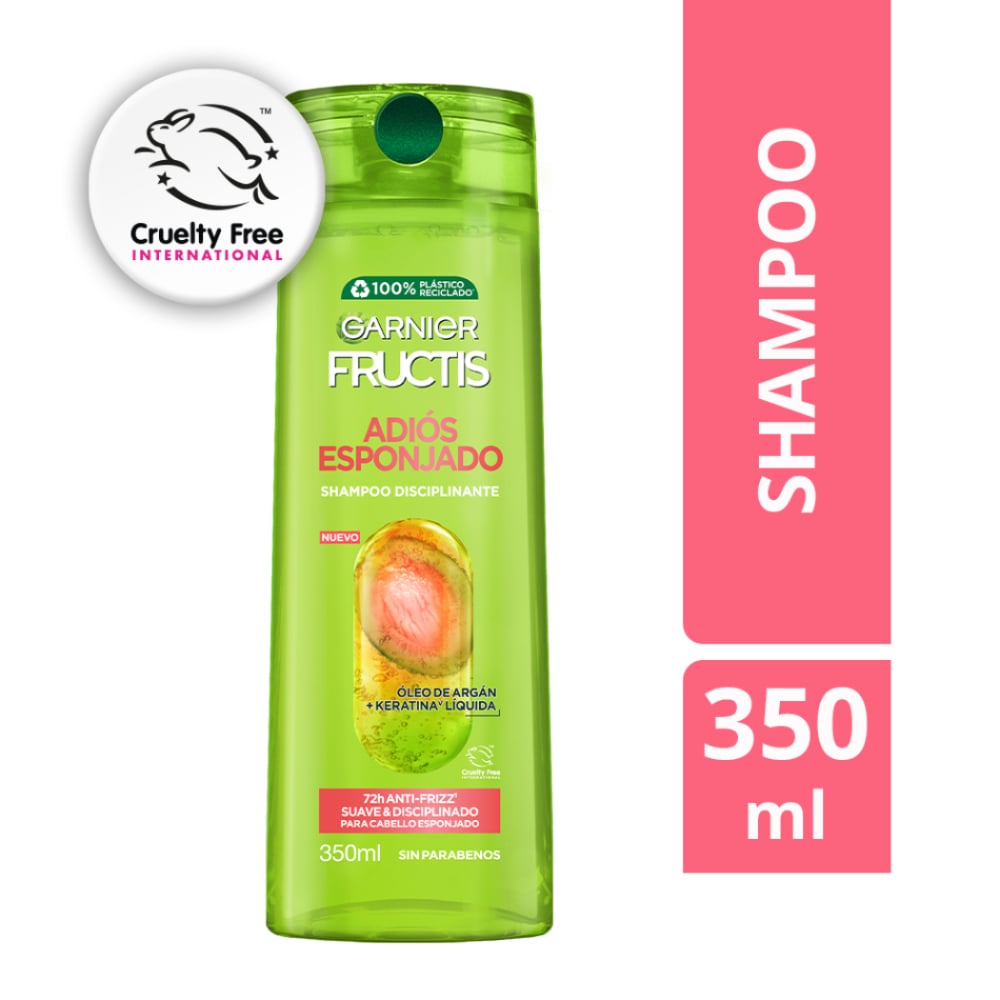 Shampoo Fructis Adiós Esponjado 350 ml | Cruz Verde