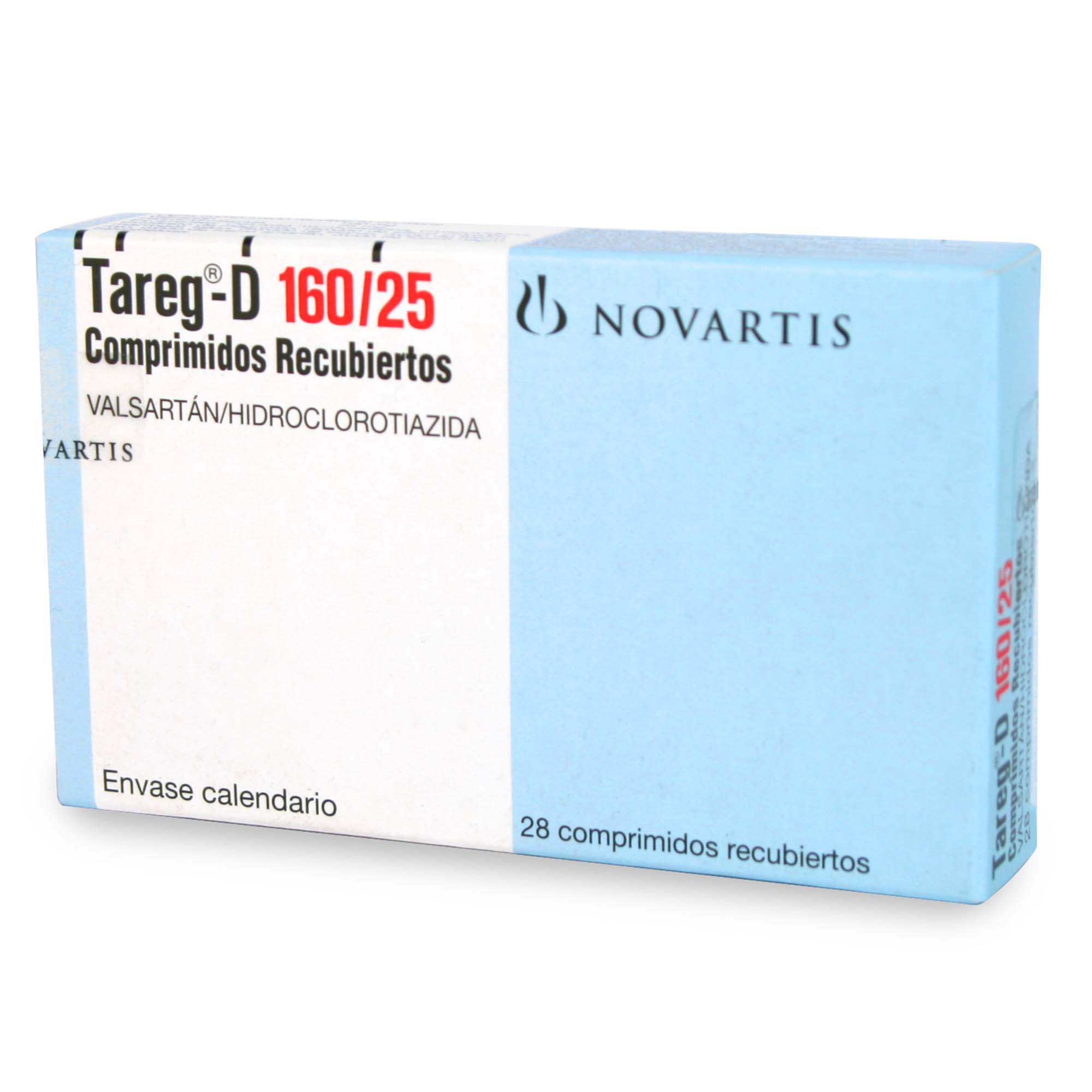 Tareg-D Valsartan 25 mg 28 Comprimidos Recubierto | Cruz Verde