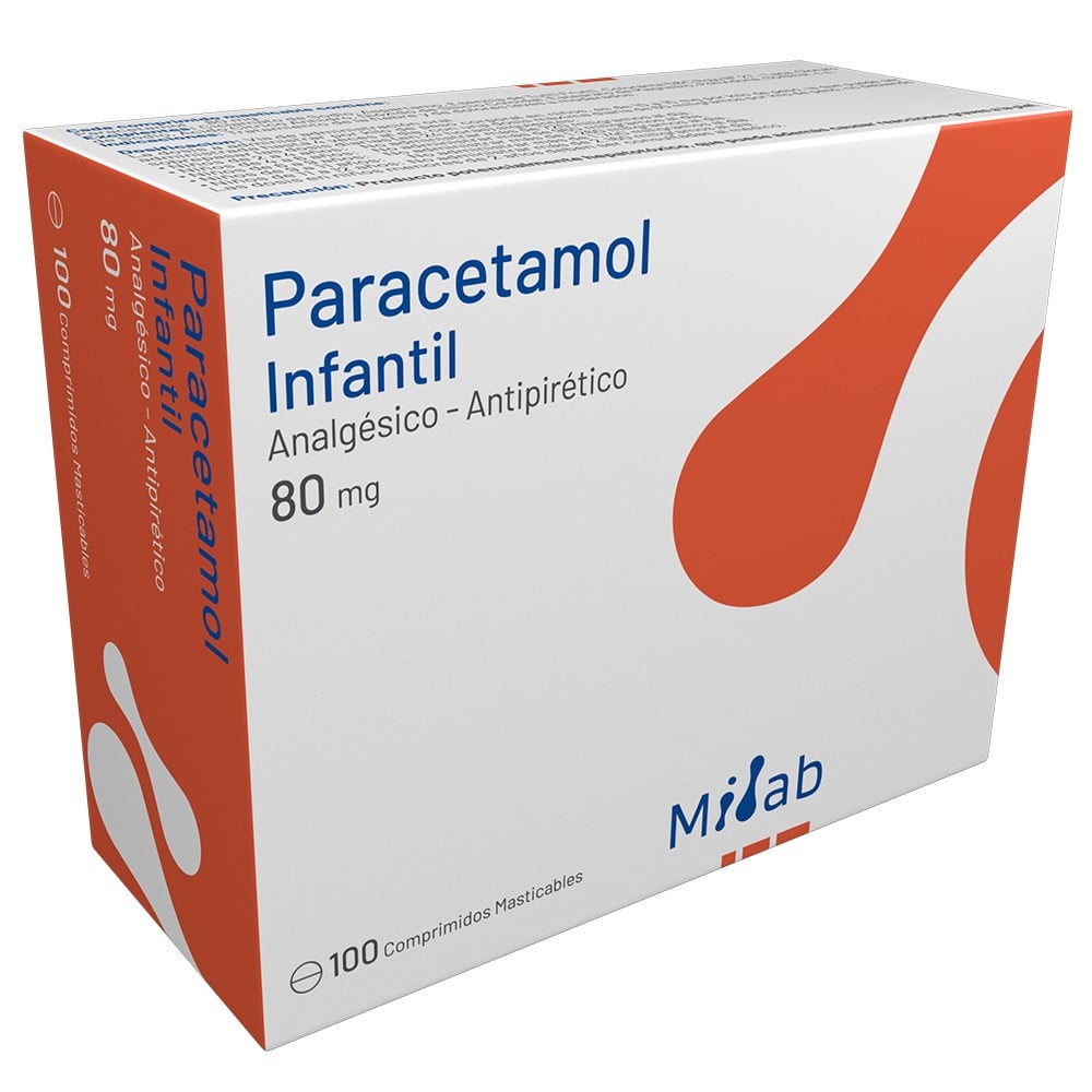 Paracetamol Infantil Paracetamol 80 mg 100 Comprimidos - MintLab ...