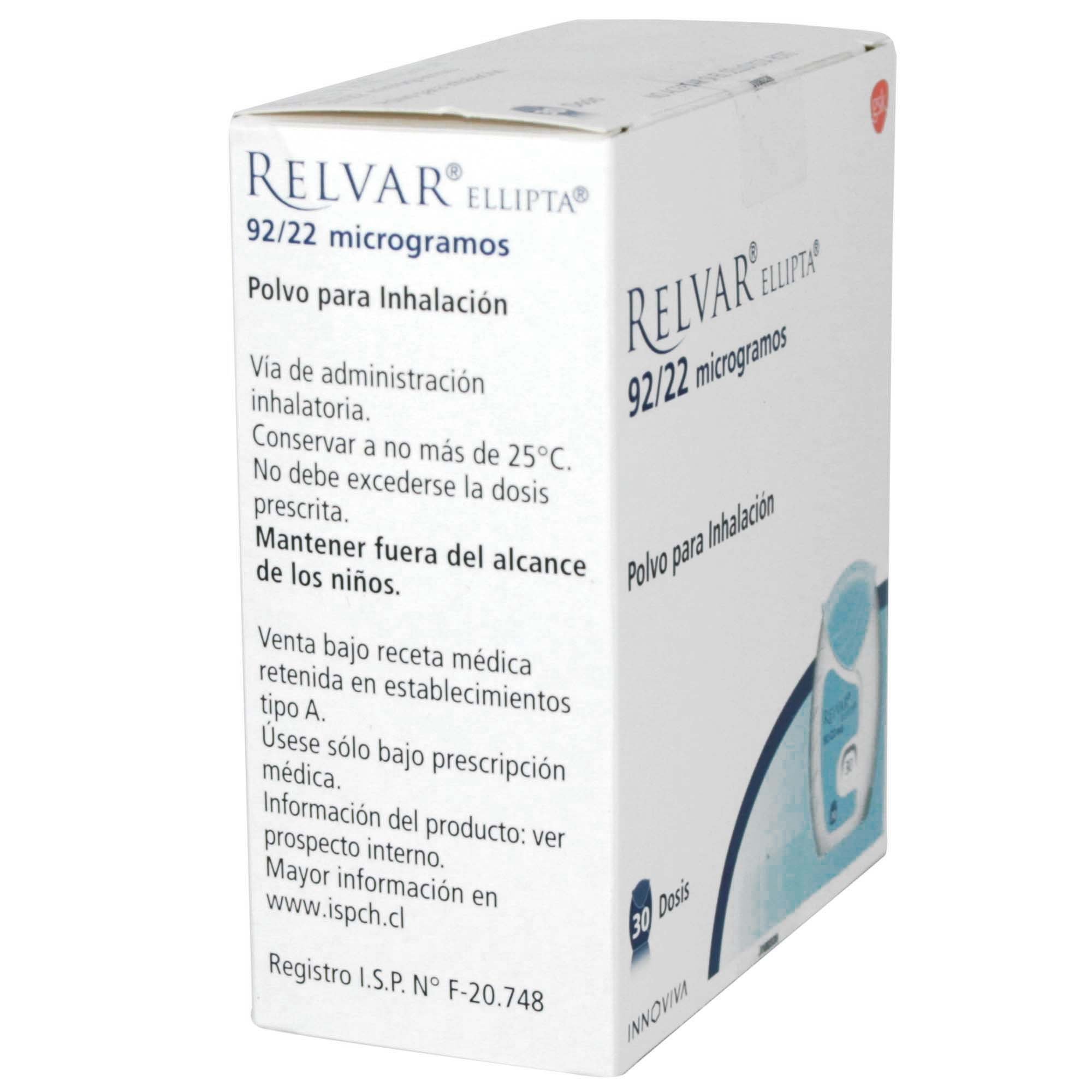 Relvar Ellipta 100 mcg · Fluticasona 30 dosis | Cruz Verde