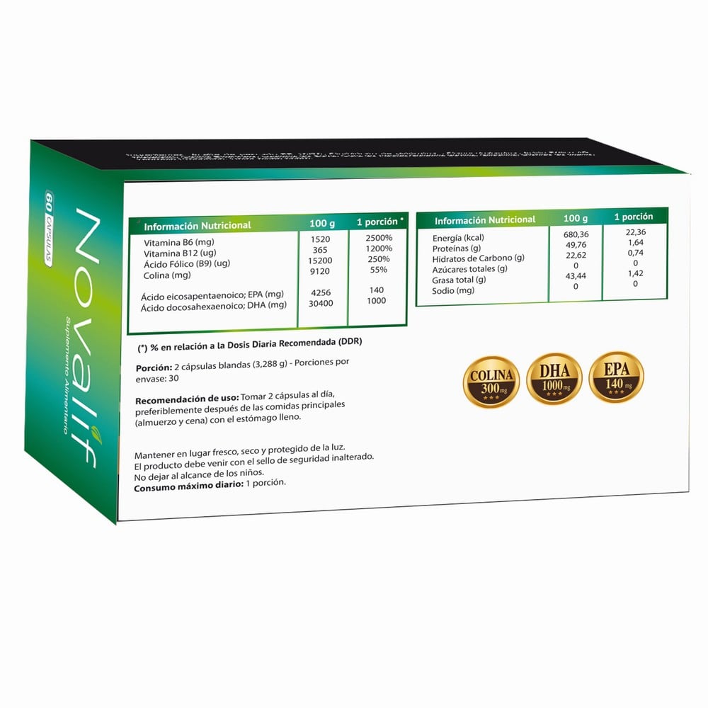 Novalif Suplemento Alimentario 60 Cápsulas | Cruz Verde