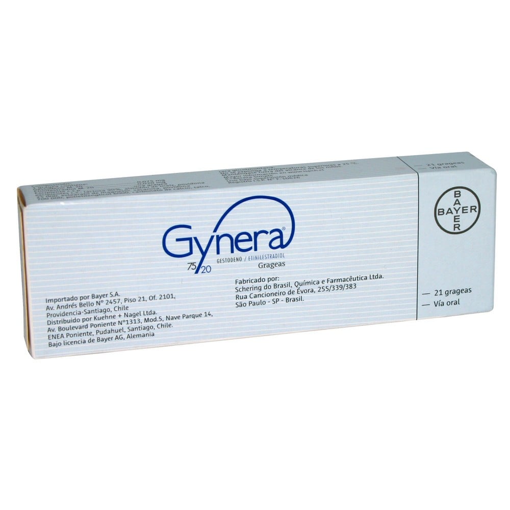 Gynera 75/20 Gestodeno 0,075 mg 21 Grageas | Cruz Verde