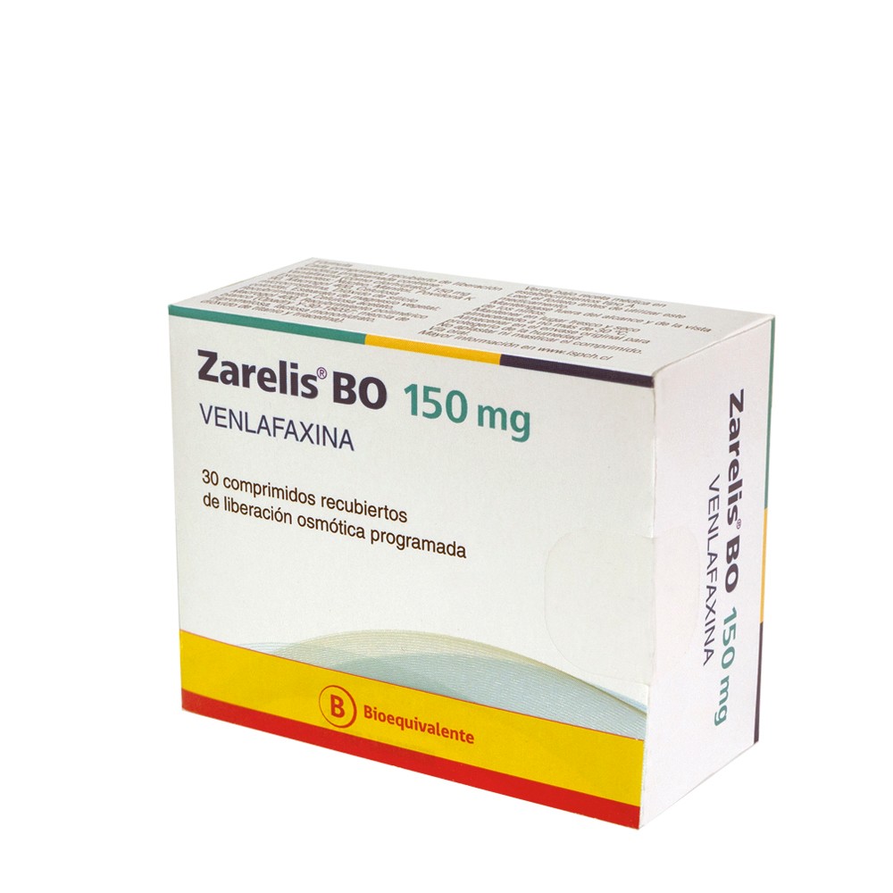 Zarelis Bo Venlafaxina 150mg 30 Comprimidos Recubiertos | Cruz Verde