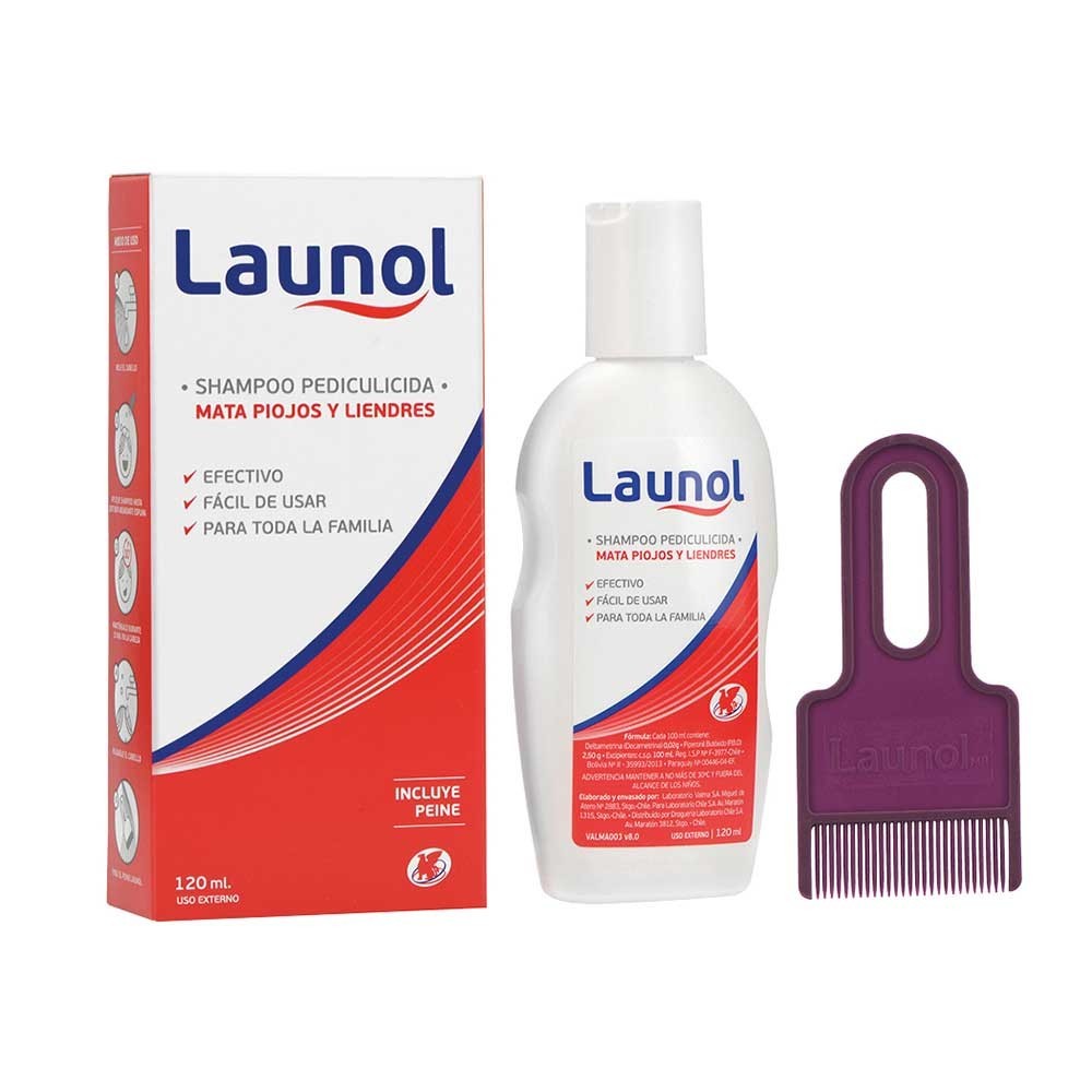 Launol Deltametrina 20 mg Shampoo 120 mL con Peine | Cruz Verde