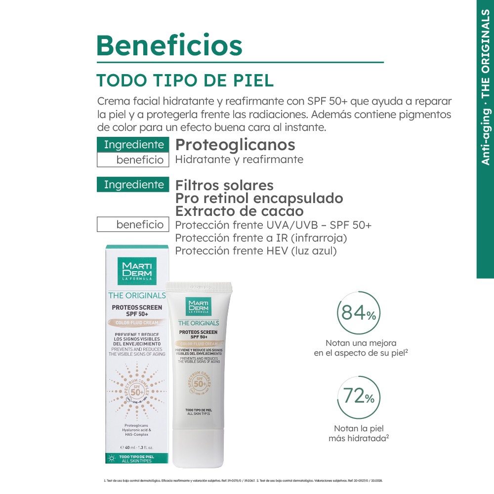 Crema Proteos Screen Spf50+ Color Fluid 40ml | Cruz Verde