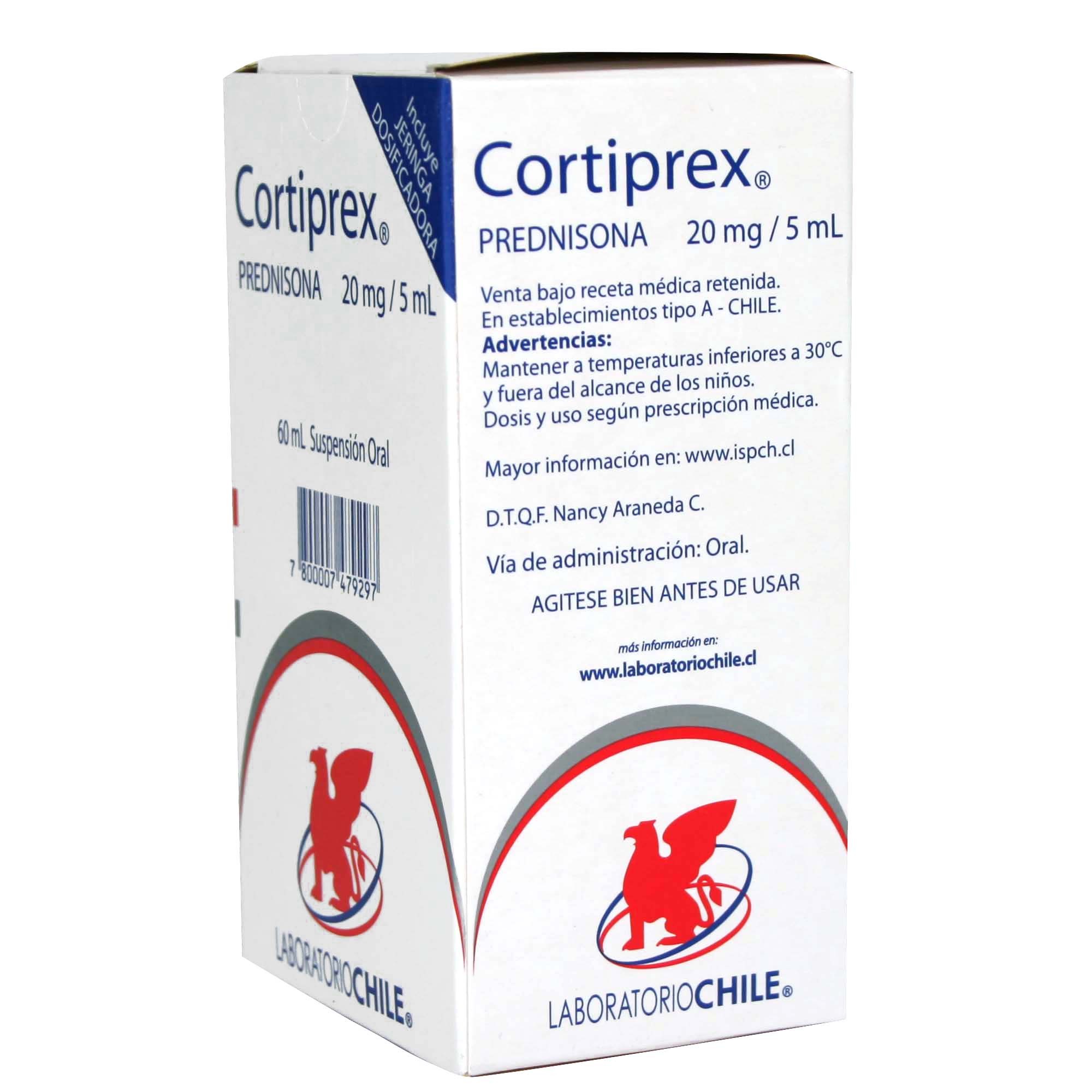 Cortiprex Prednisona 20 mg/5ml Suspensión 60 mL | Cruz Verde