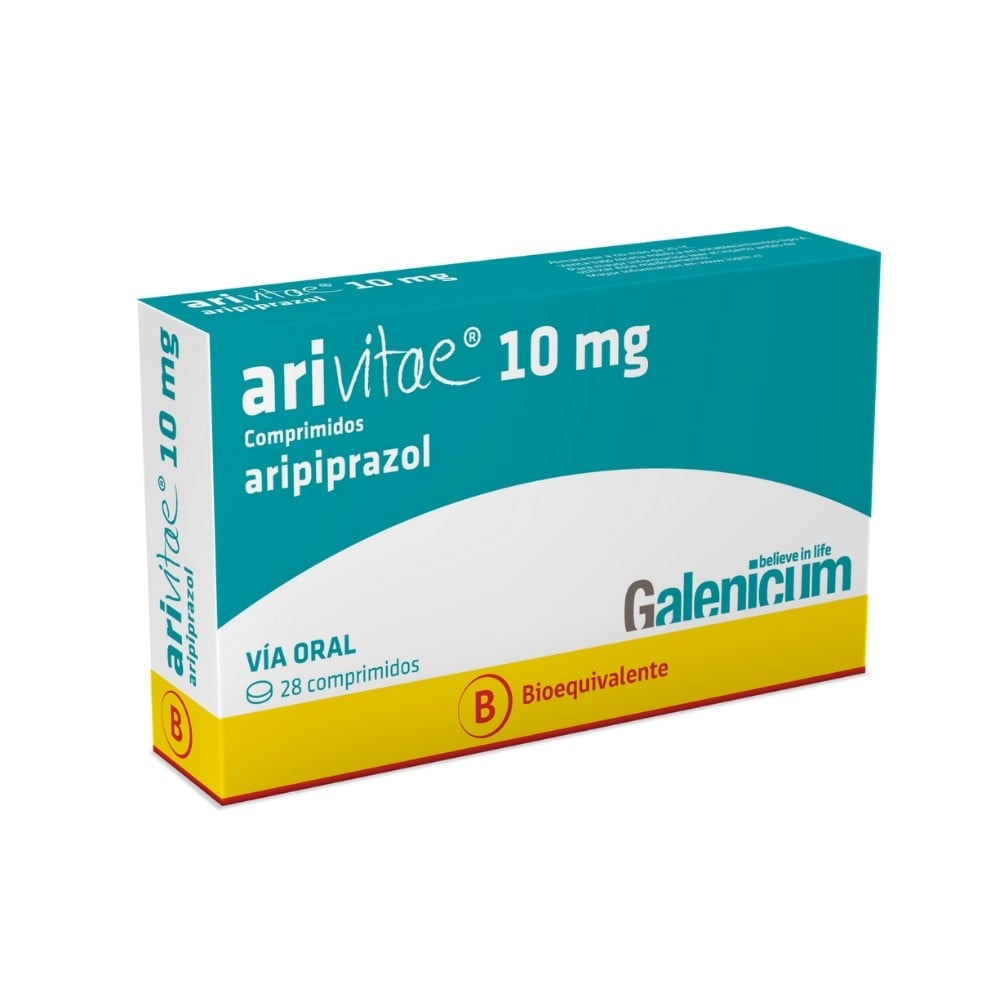 Arivitae Aripiprazol 10mg 28 Comprimidos - FarmaCompara